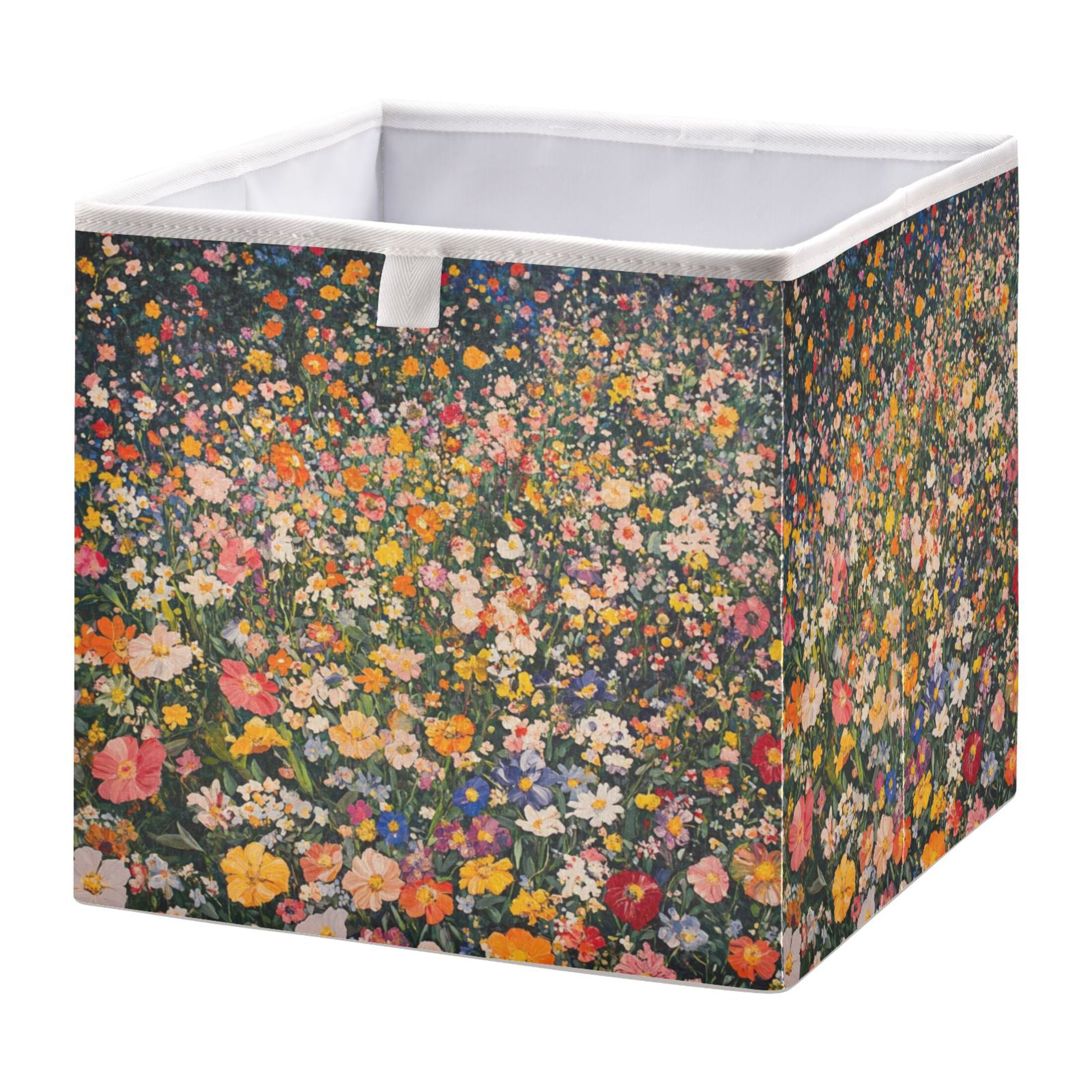 Cabinet Storage Basket 11.02x11.02x11.02 Inches Storage Box Foldable ...