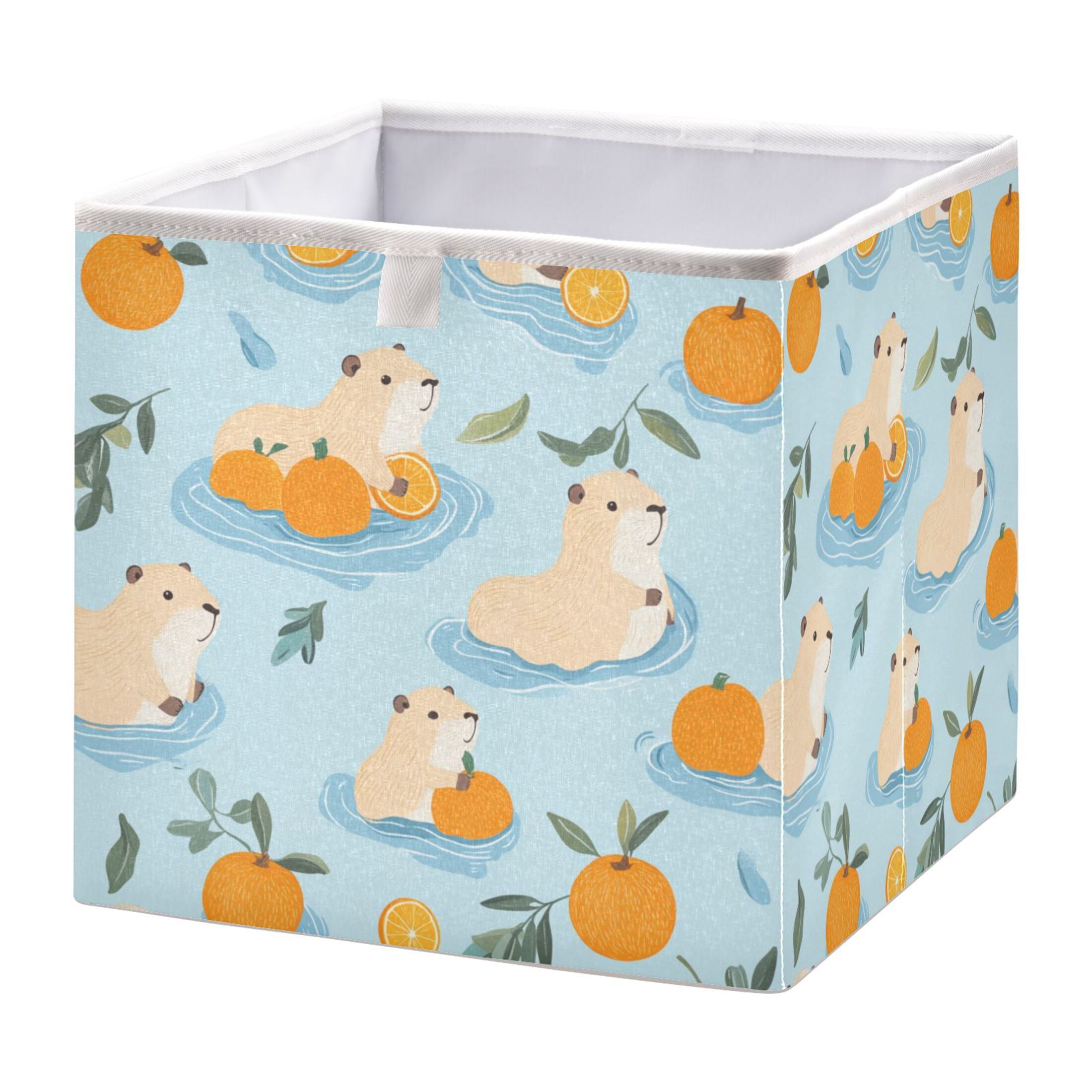 Cabinet Storage Basket 11.02x11.02x11.02 Inches Storage Box Foldable ...