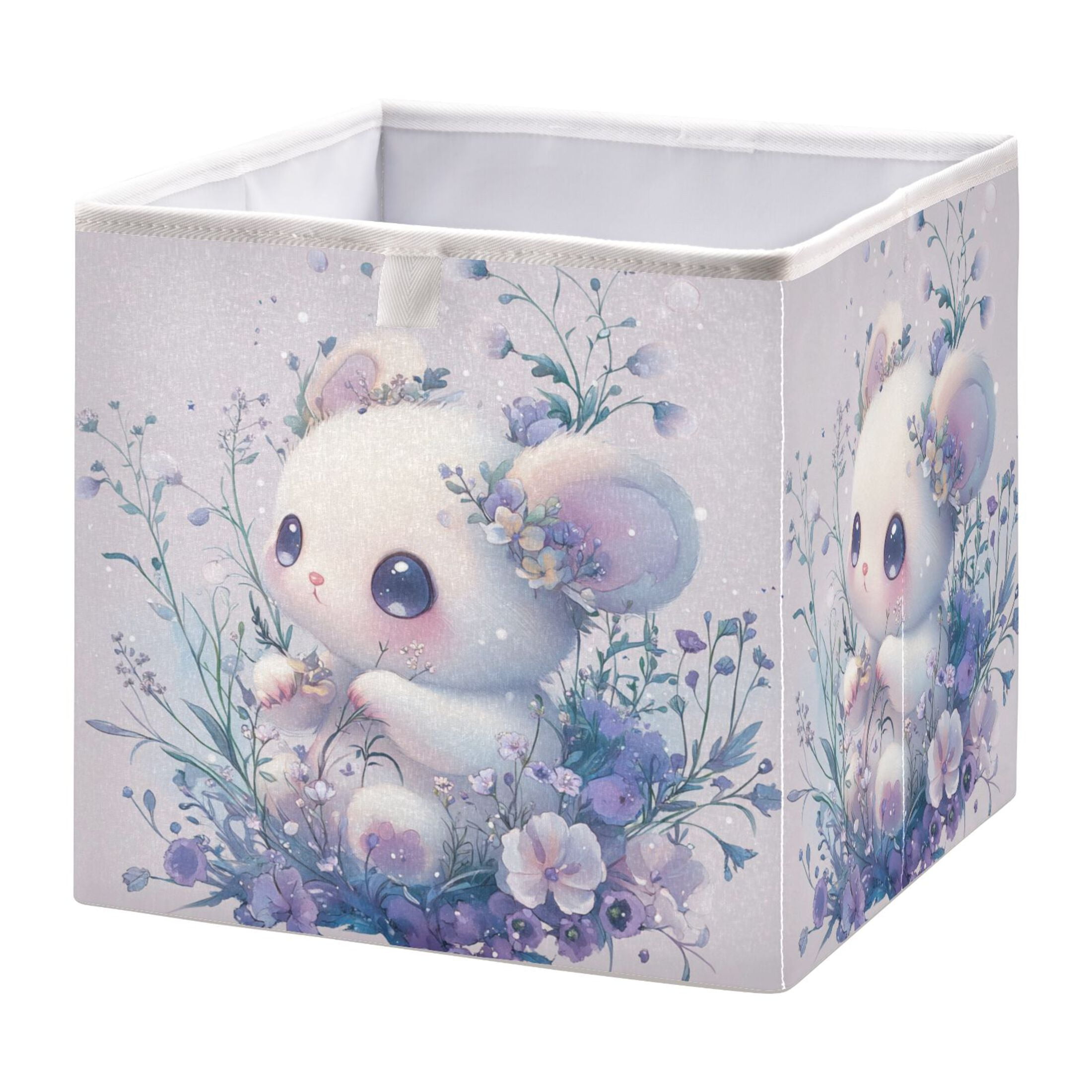Cabinet Storage Basket 11.02x11.02x11.02 Inches Storage Box Foldable ...