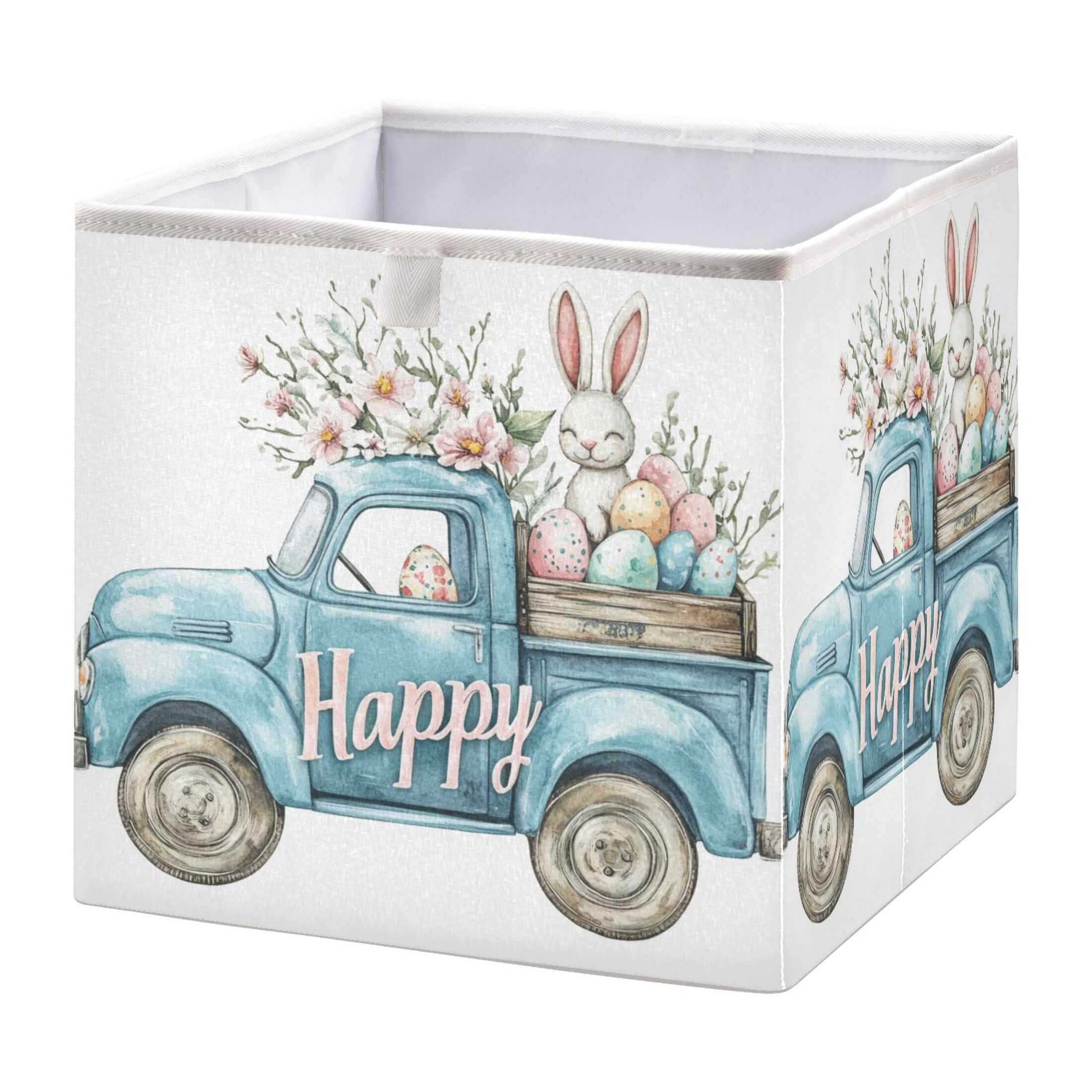 Cabinet Storage Basket 11.02x11.02x11.02 Inches Storage Box Foldable ...