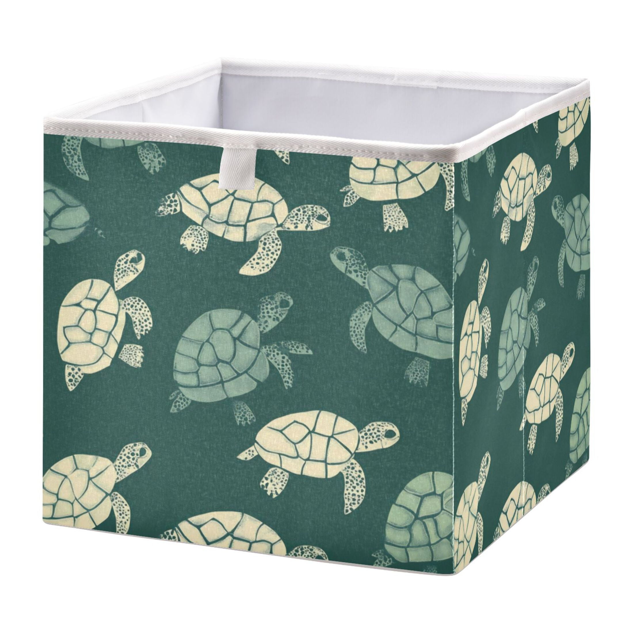 Cabinet Storage Basket 11.02x11.02x11.02 Inches Storage Box Foldable ...