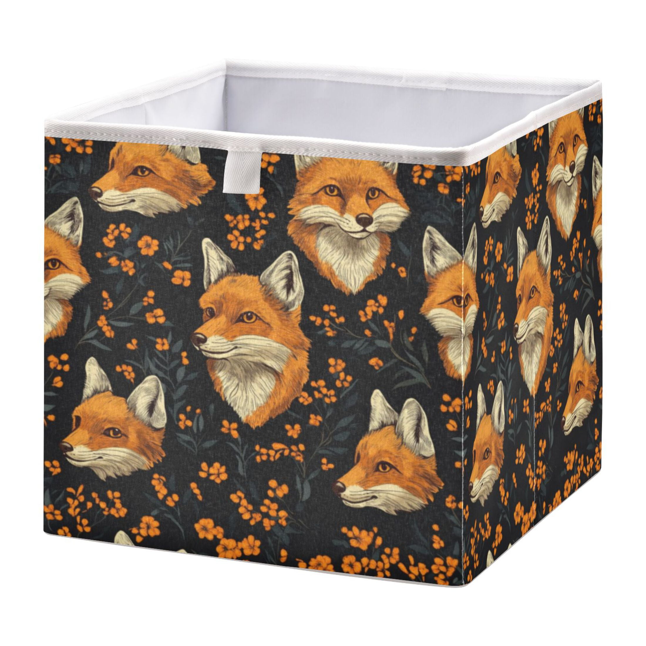 Cabinet Storage Basket 11.02x11.02x11.02 Inches Storage Box Foldable ...