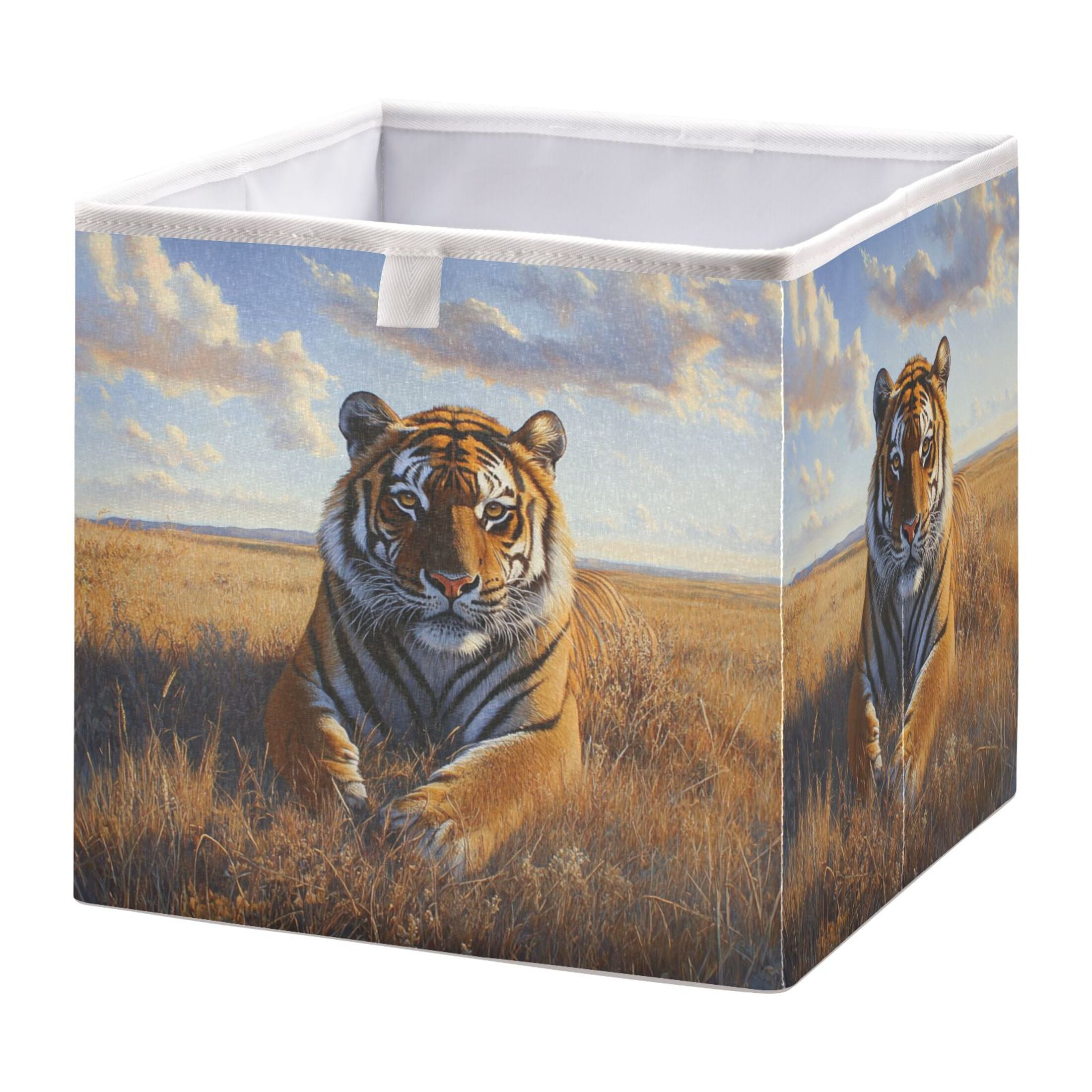 Cabinet Storage Basket 11.02x11.02x11.02 Inches Storage Box Foldable ...