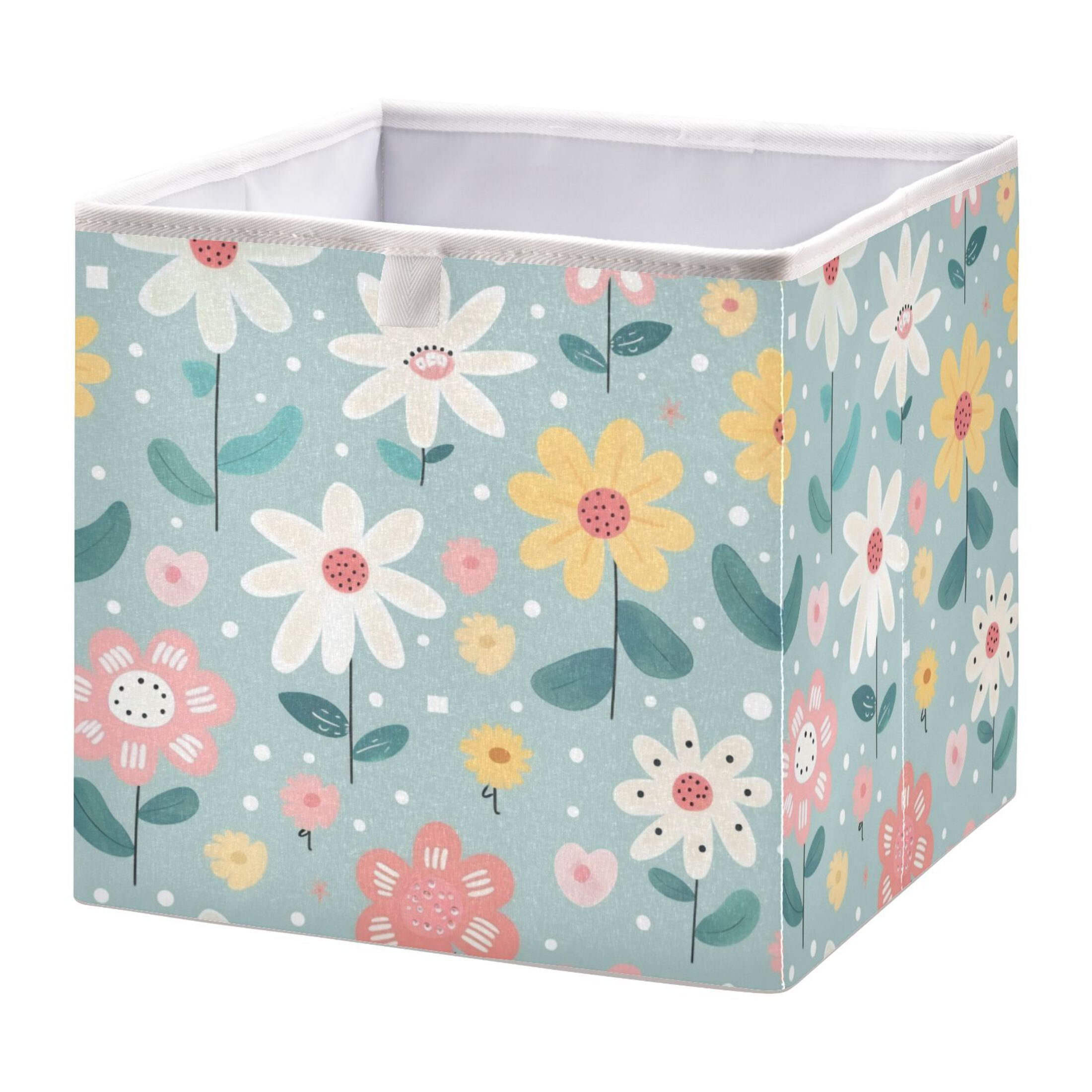 Cabinet Storage Basket 11.02x11.02x11.02 Inches Storage Box Foldable ...