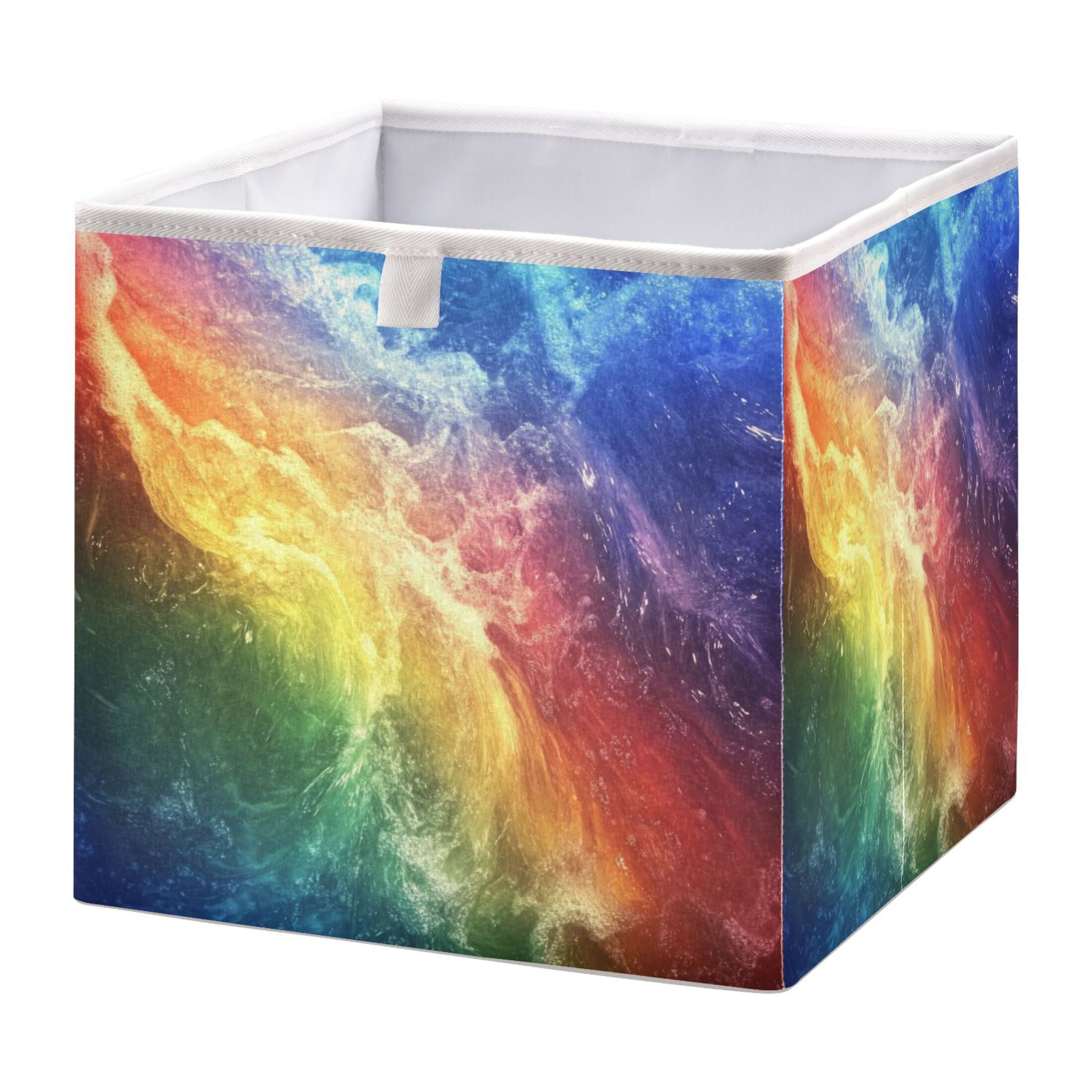 Cabinet Storage Basket 11.02x11.02x11.02 Inches Storage Box Foldable ...