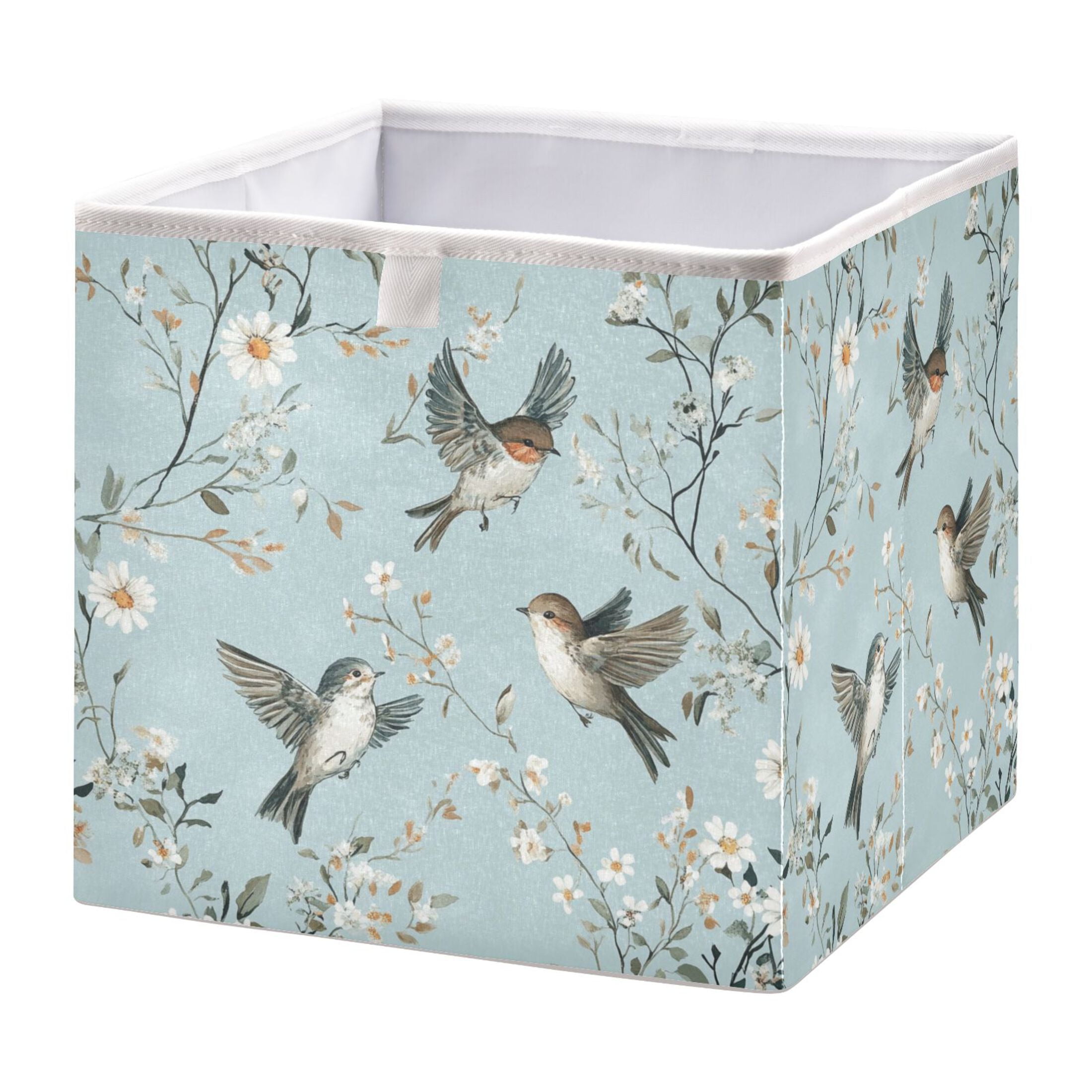 Cabinet Storage Basket 11.02x11.02x11.02 Inches Storage Box Foldable ...