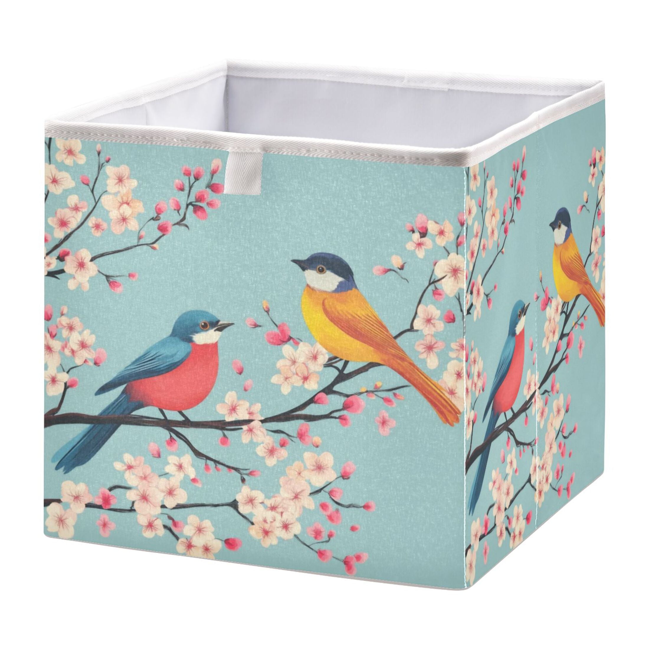 Cabinet Storage Basket 11.02x11.02x11.02 Inches Storage Box Foldable ...