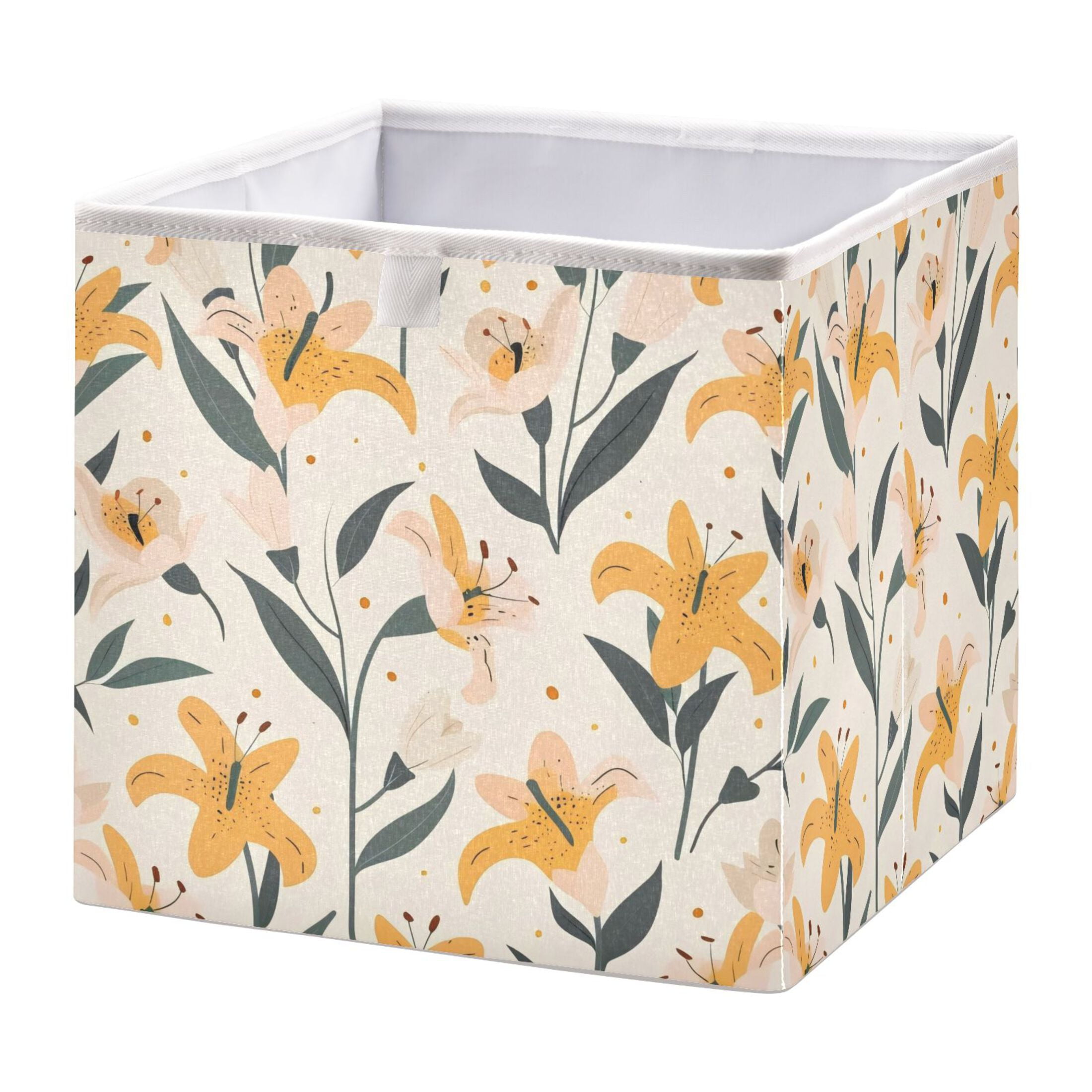 Cabinet Storage Basket 11.02x11.02x11.02 Inches Storage Box Foldable ...