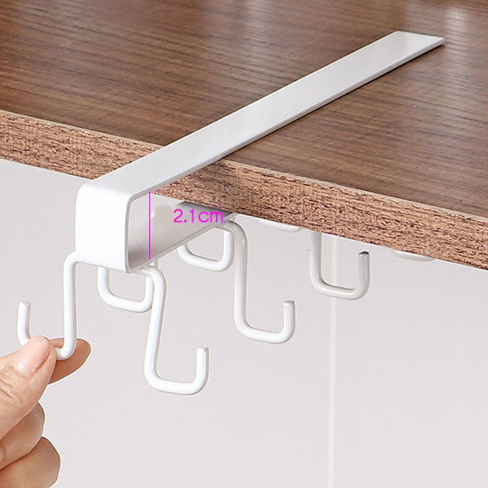 Under Cabinet Storage Mug Hooks, Under Cabinet Utensil Holder Hanger ...