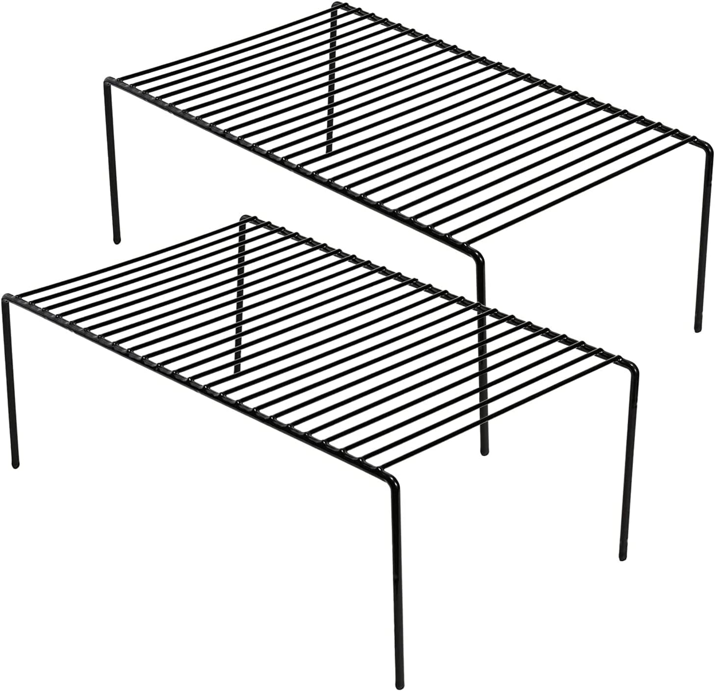 Cabinet Storage Shelf Rack Set of 2, Medium (13 x 9.4 inch) Rustproof ...