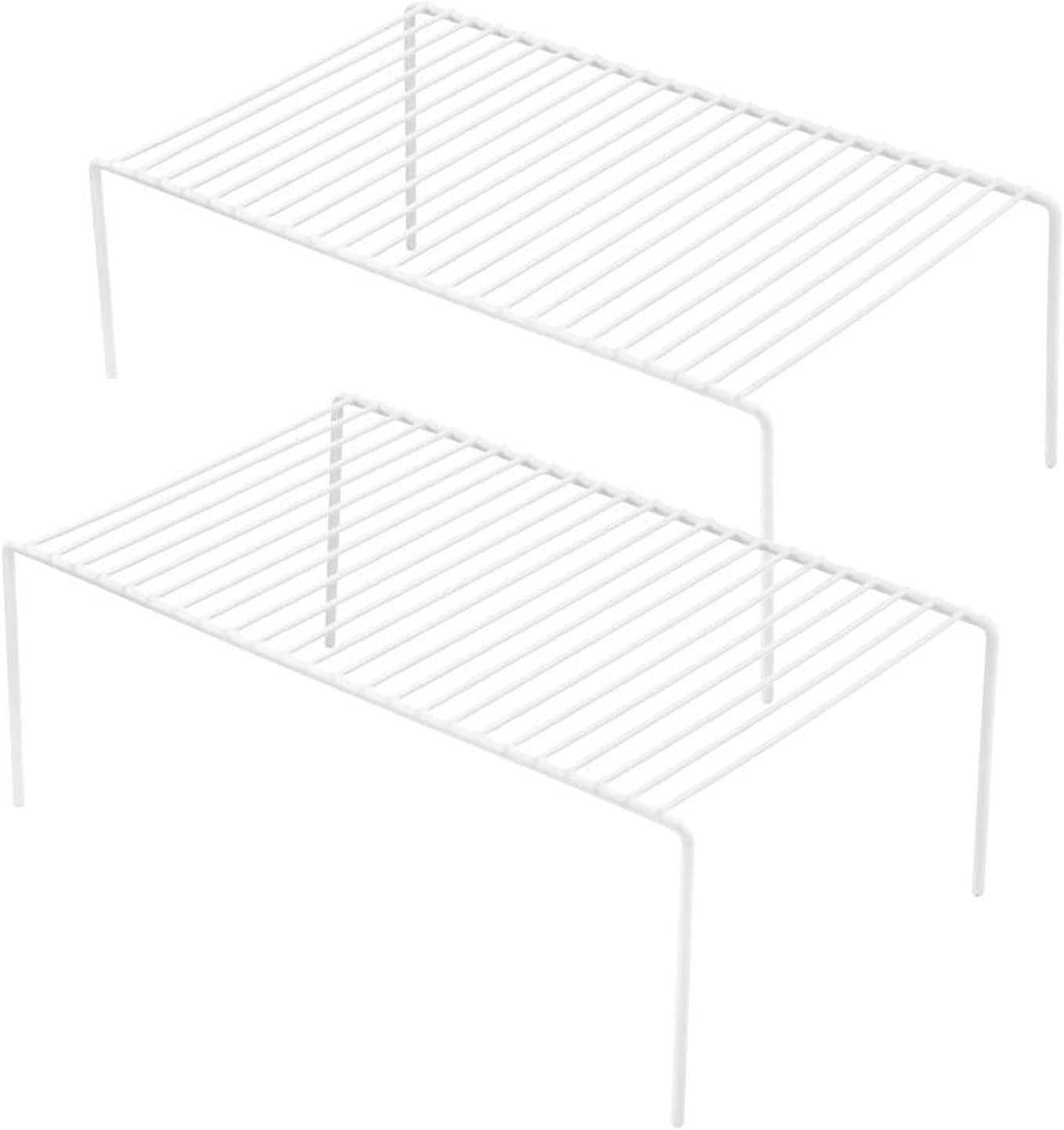 Cabinet Storage Shelf Rack Set of 2, Medium (13 x 9.4 inch) Rustproof ...