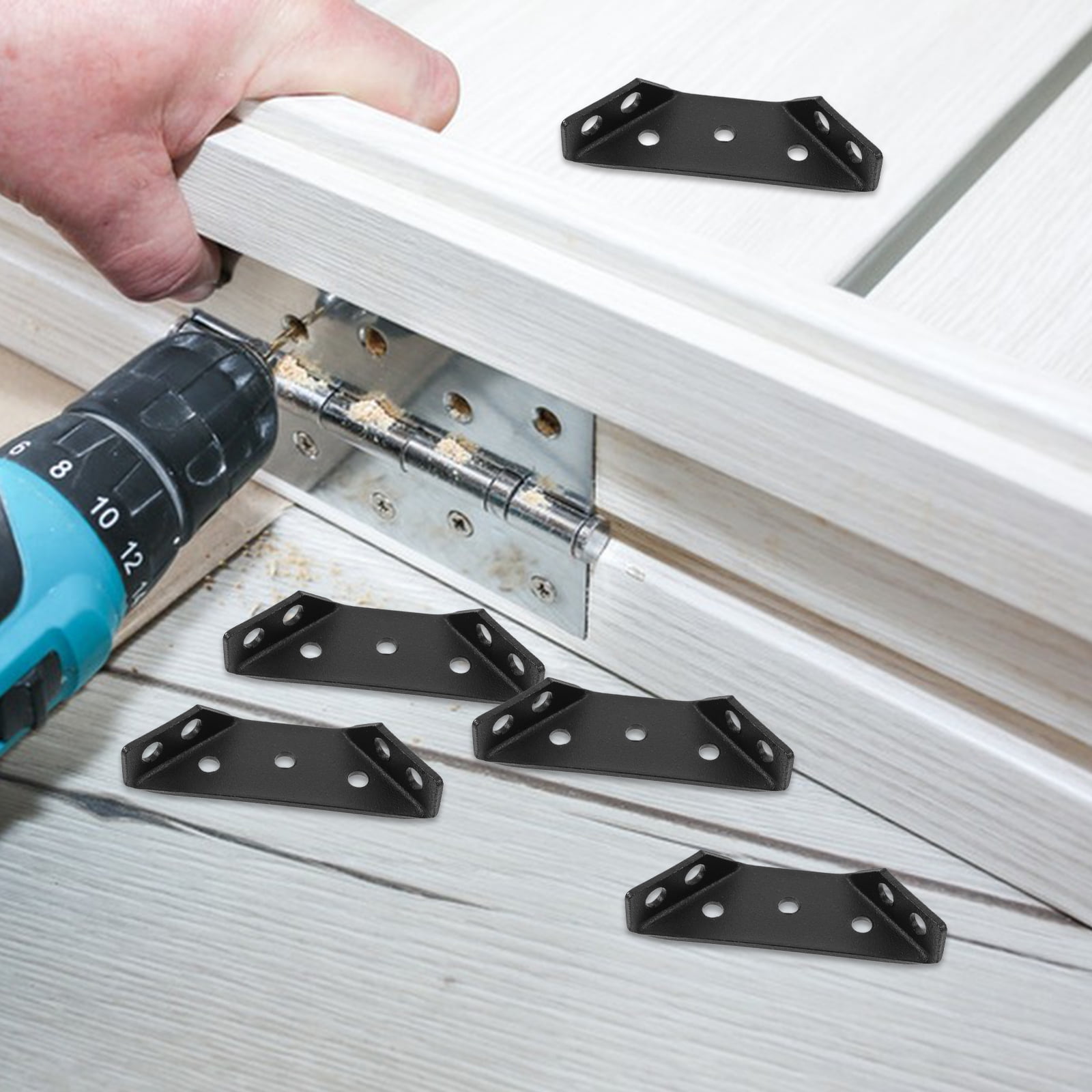 Cabinet Triangle Corner Brackets,1 Set Heavy Duty Shelf Bracket Corner ...