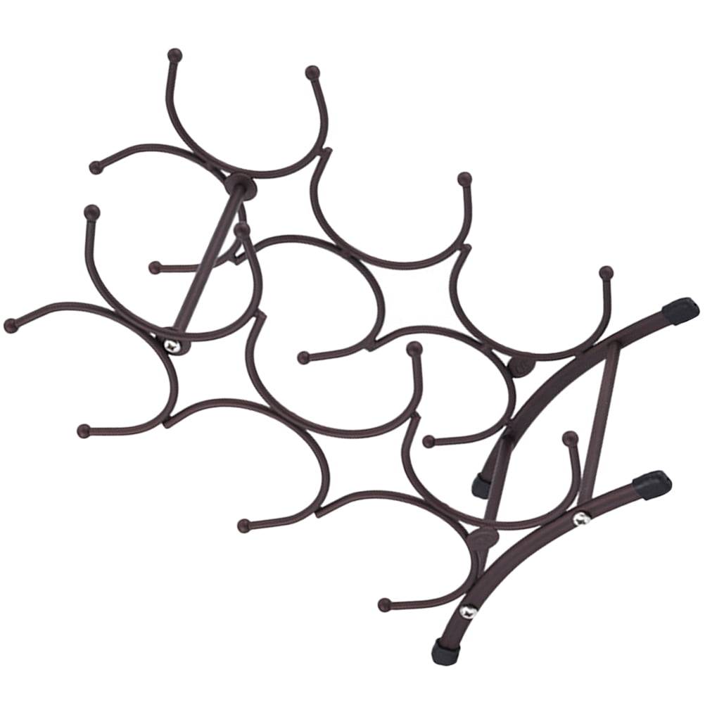 Cabinet Wine Rack Holder Counter Display Shelves Liquor Home Table Top ...