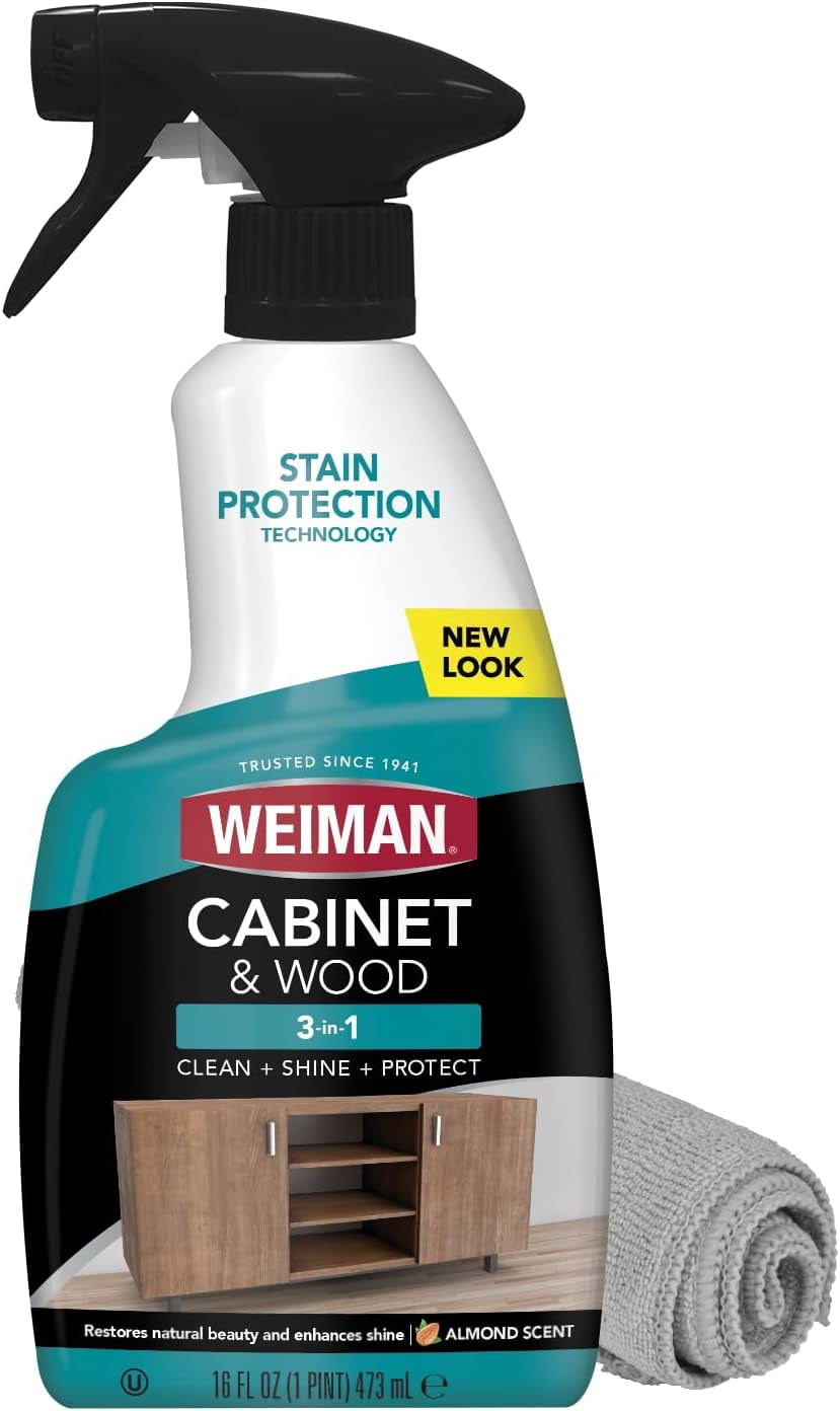 Cabinet and Wood Cleaner, Shine, Clean and Protect Spray - For Wood ...