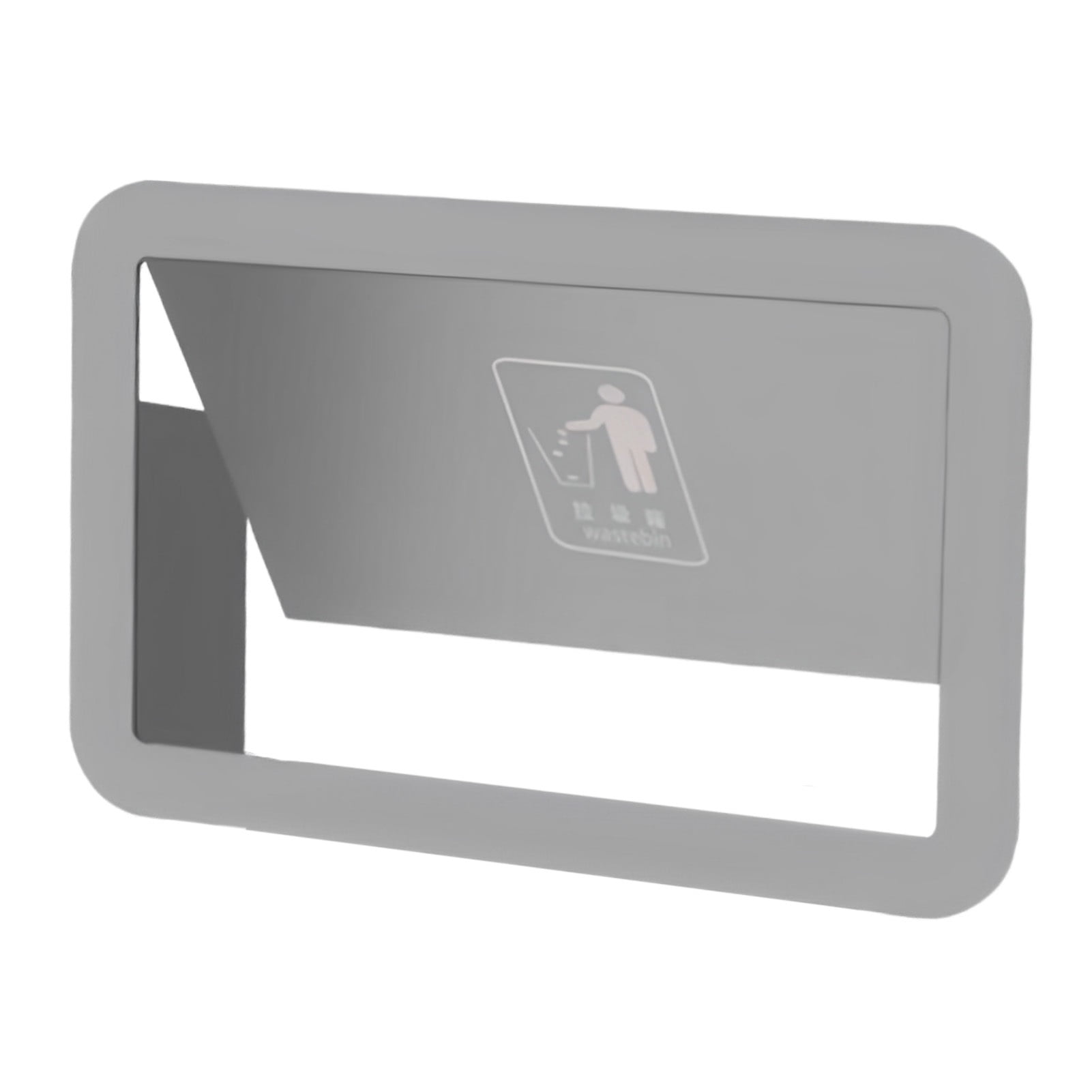 Cabinet bin for kitchen, stainless steel trash flap, built-in ...