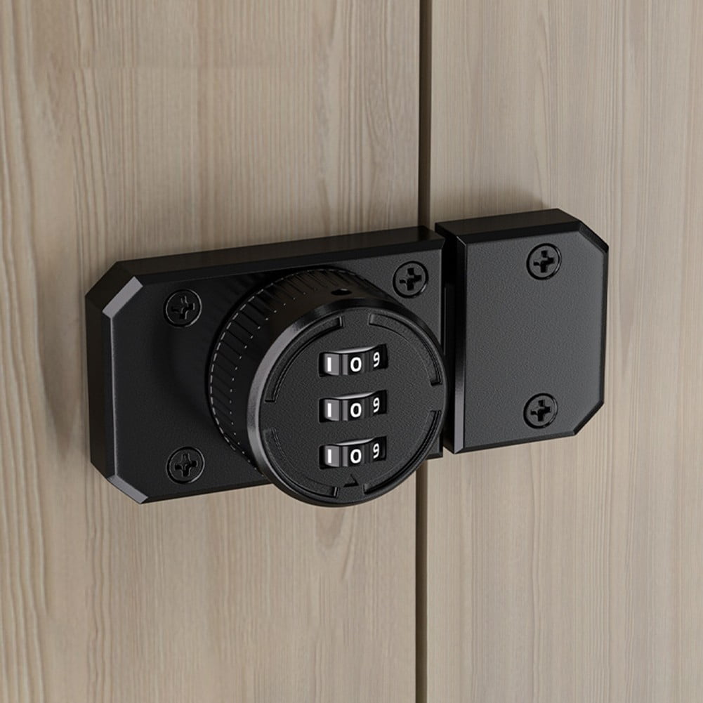 Cabinet door password lock punch-free double-open household drawer lock ...