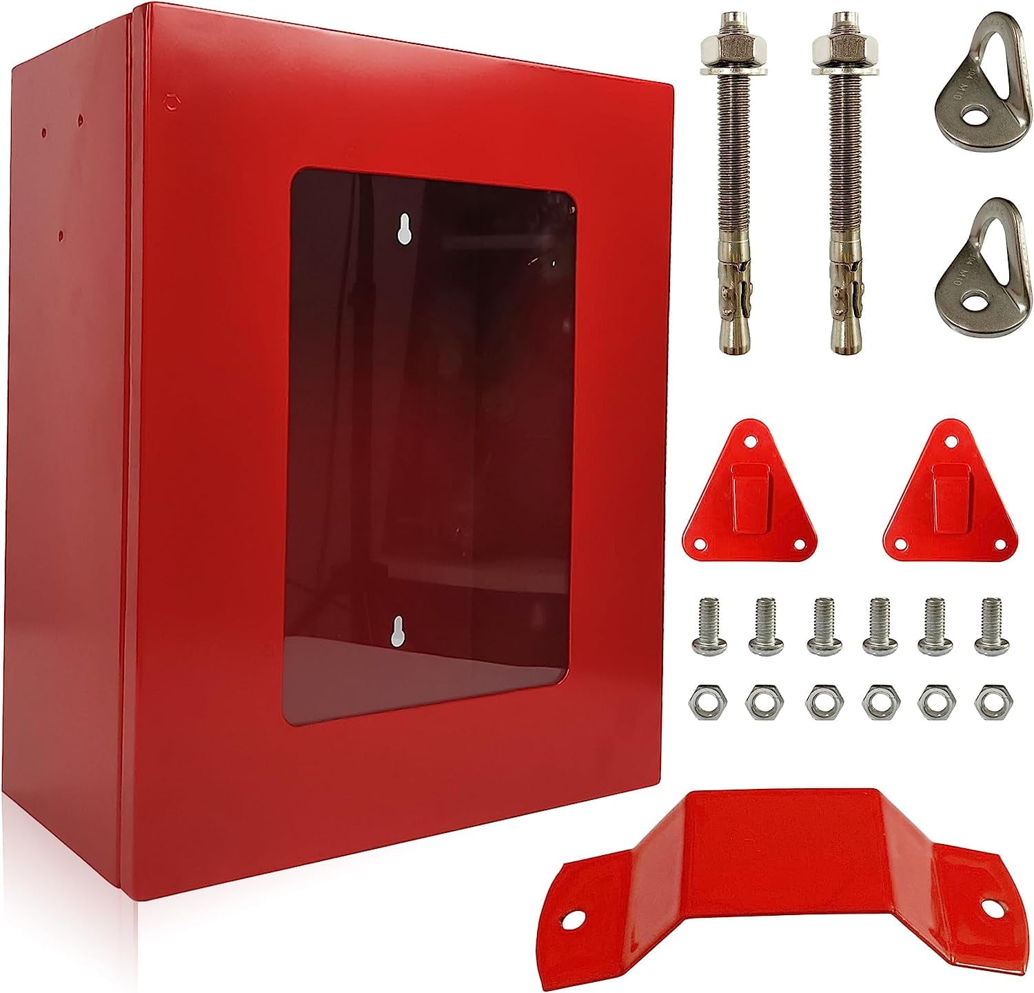 Cabinet for Fire Escape Ladder - Red Box for Fire Rescue Stuff - with ...
