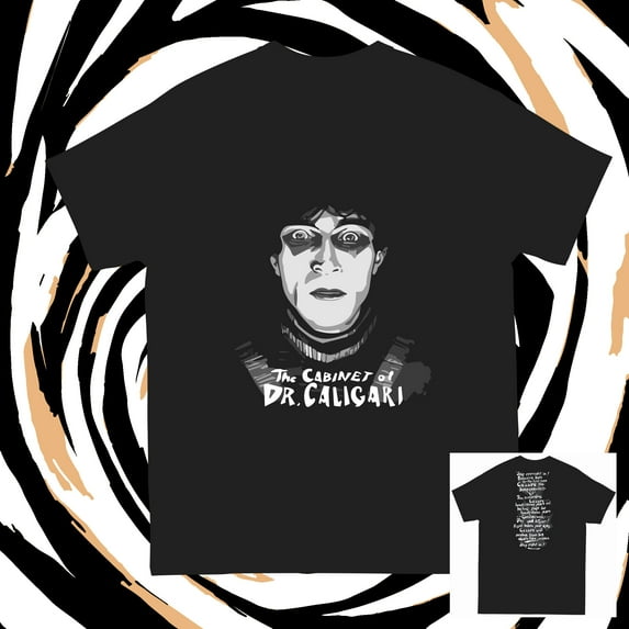 Cabinet of Dr. Caligari T-Shirt Sided Classic Horror Film Tee Cult ...