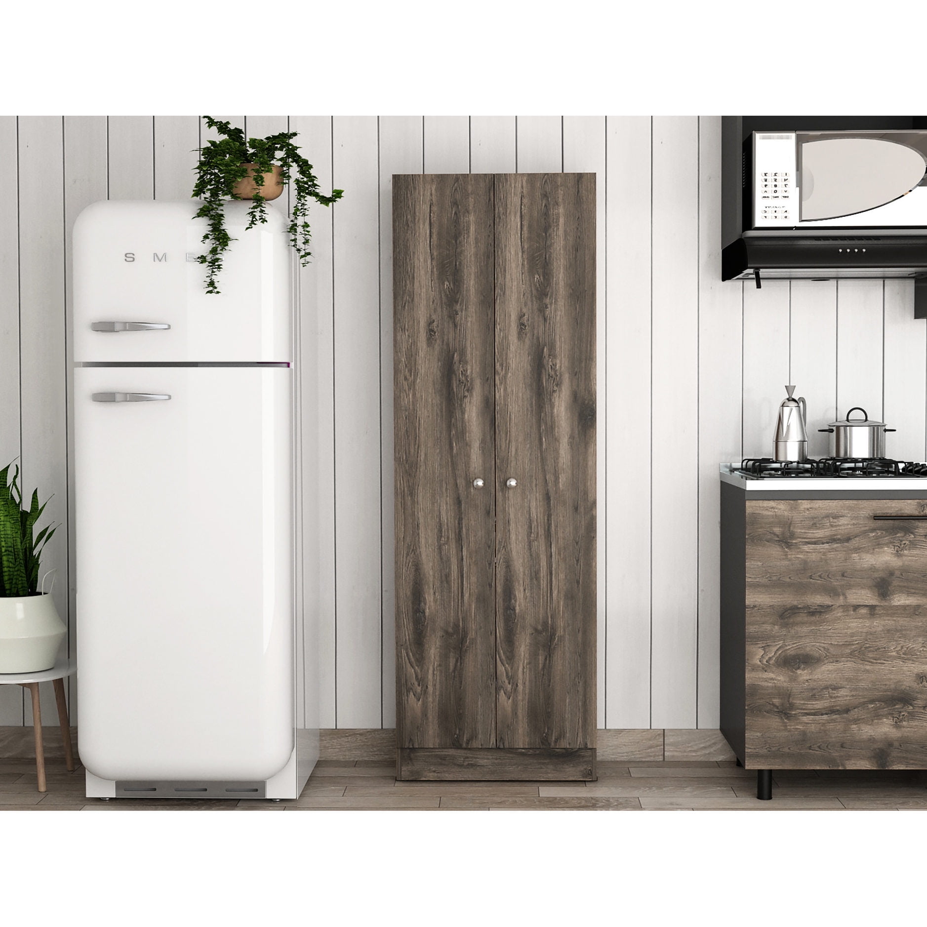 Cabinet with 5 Interior Shelves + Two-Door Design" - "Garage Storage ...
