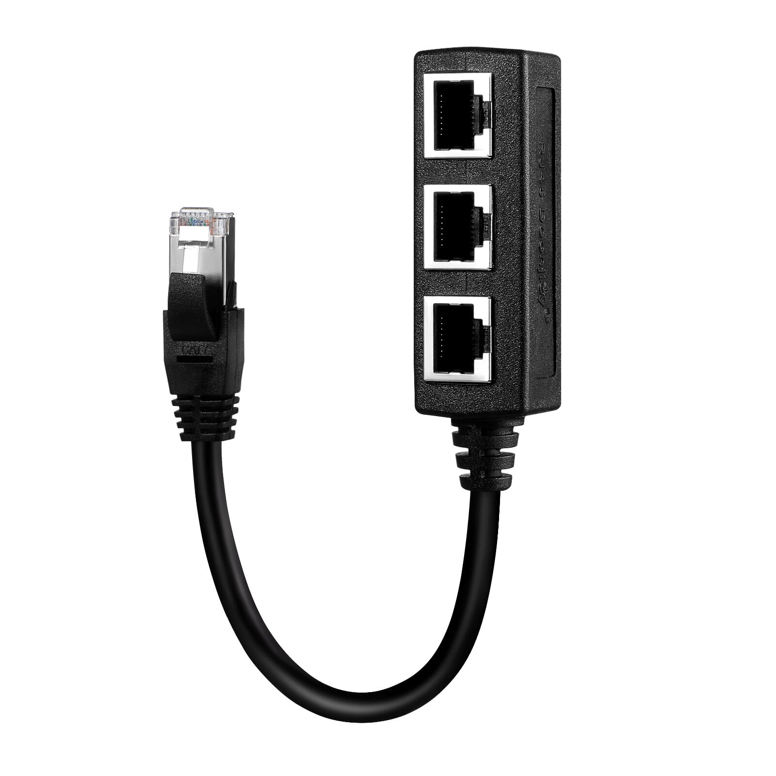 Cable 1 to 3 Ethernet Socket Port LAN Connecttor Adapter Connectors ...