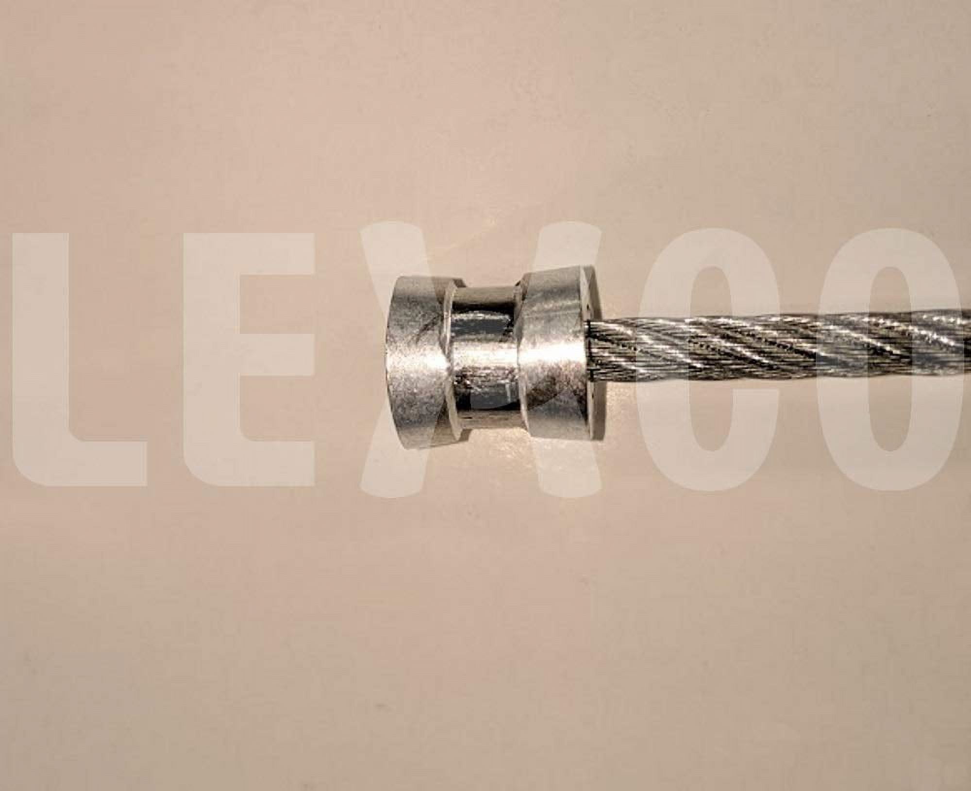 Cable 14ABS Wire Rope Button Stop 1/4 Aluminum (100 Pieces/Pack ...