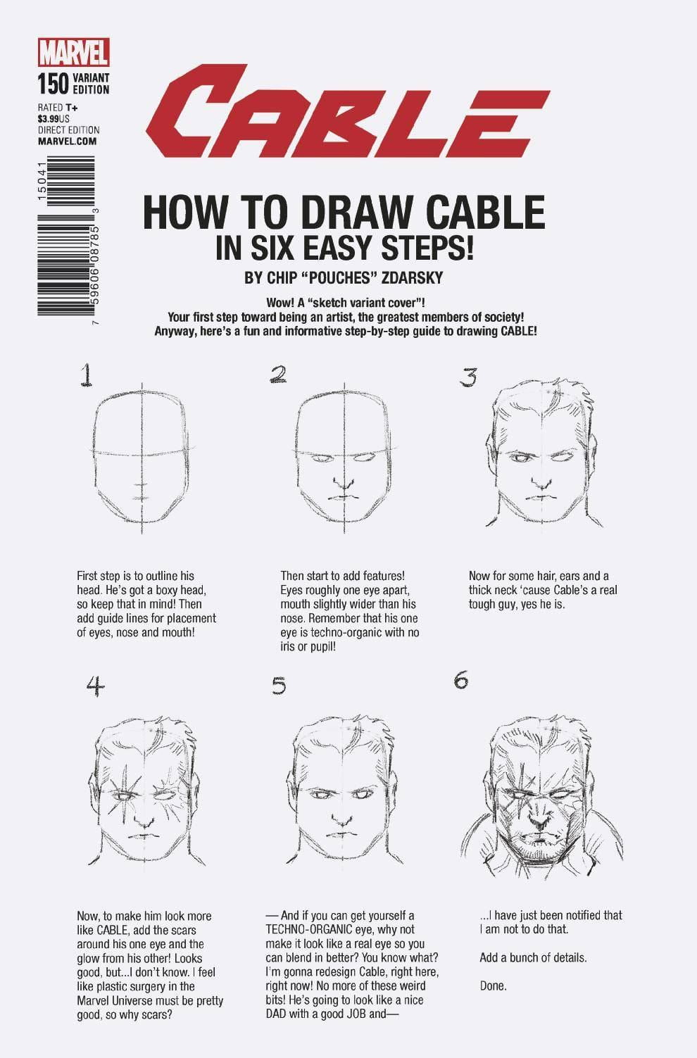Cable #150 Zdarsky How To Draw Var Leg (Zdarsky How To Draw Var Leg ...