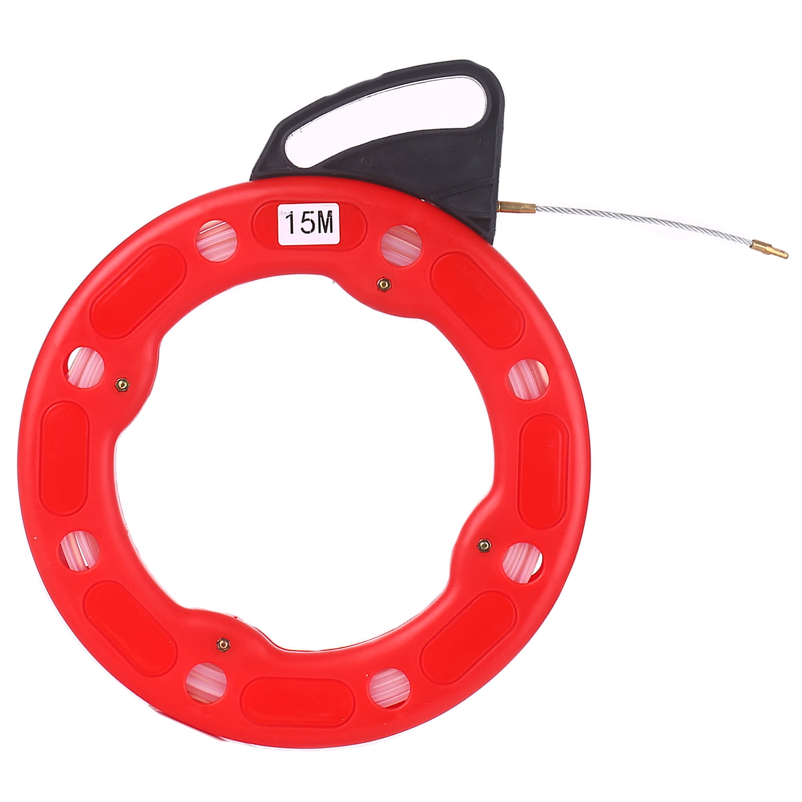 Cable 15M Fiberglass Fish Tape Reel Puller Conductive Electrical Cable ...