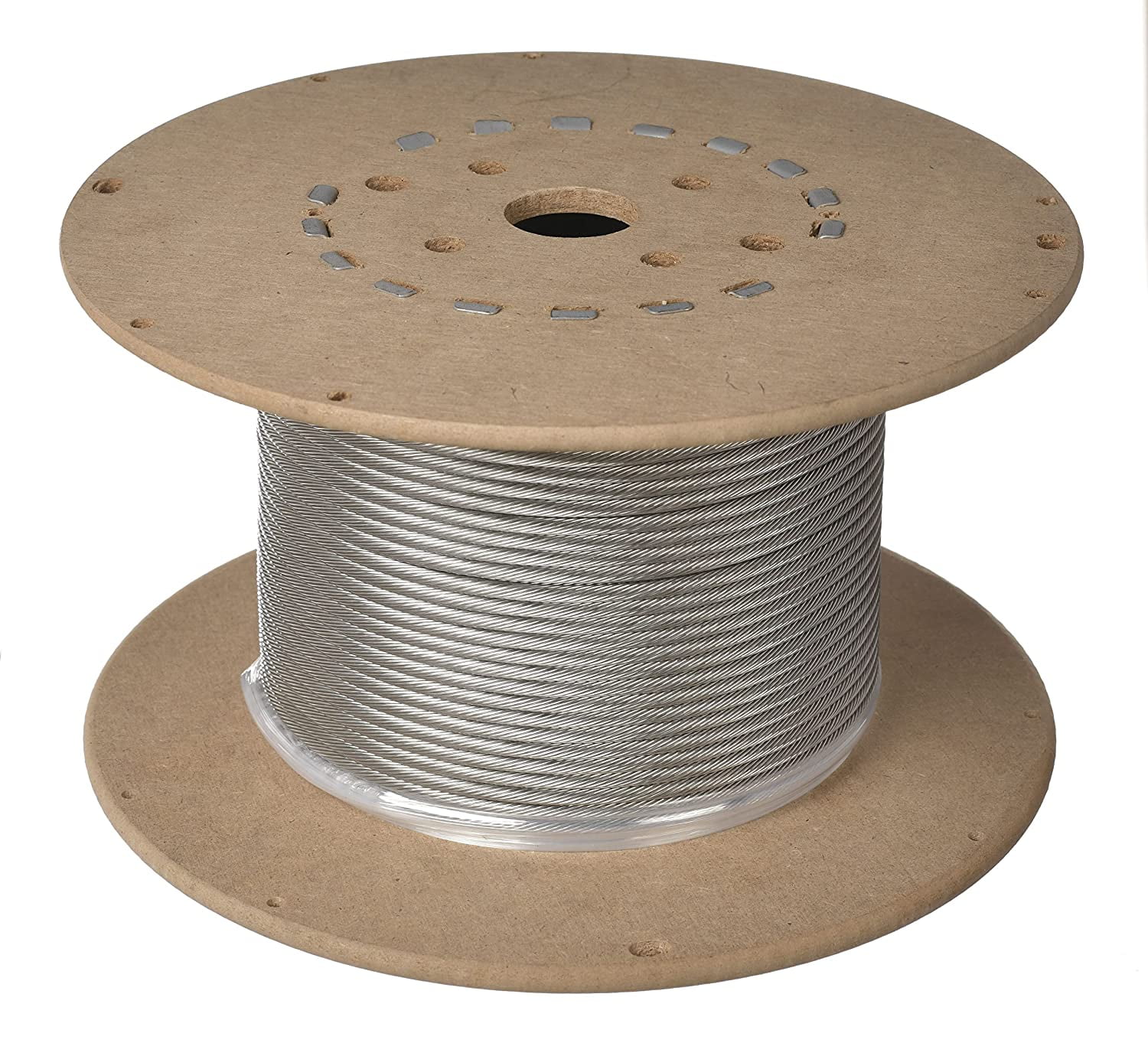 Cable 3/8 1x19 Stainless Steel Wire Rope T304 100 Foot Reel - Walmart.com