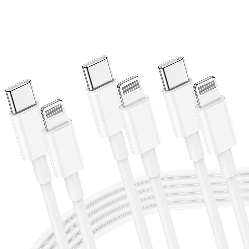 CyvenSmart 3-Pack 6FT Lightning Cable, MFi Certified, Compatible with ...