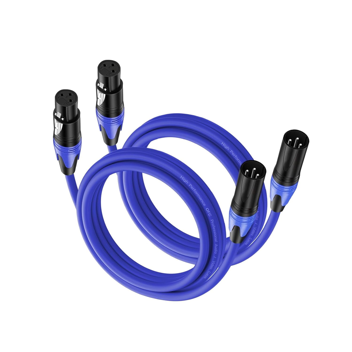 Cable 6.6ft 2 Packs - Premium Balanced rophone Cable with 3-Pin Male to ...