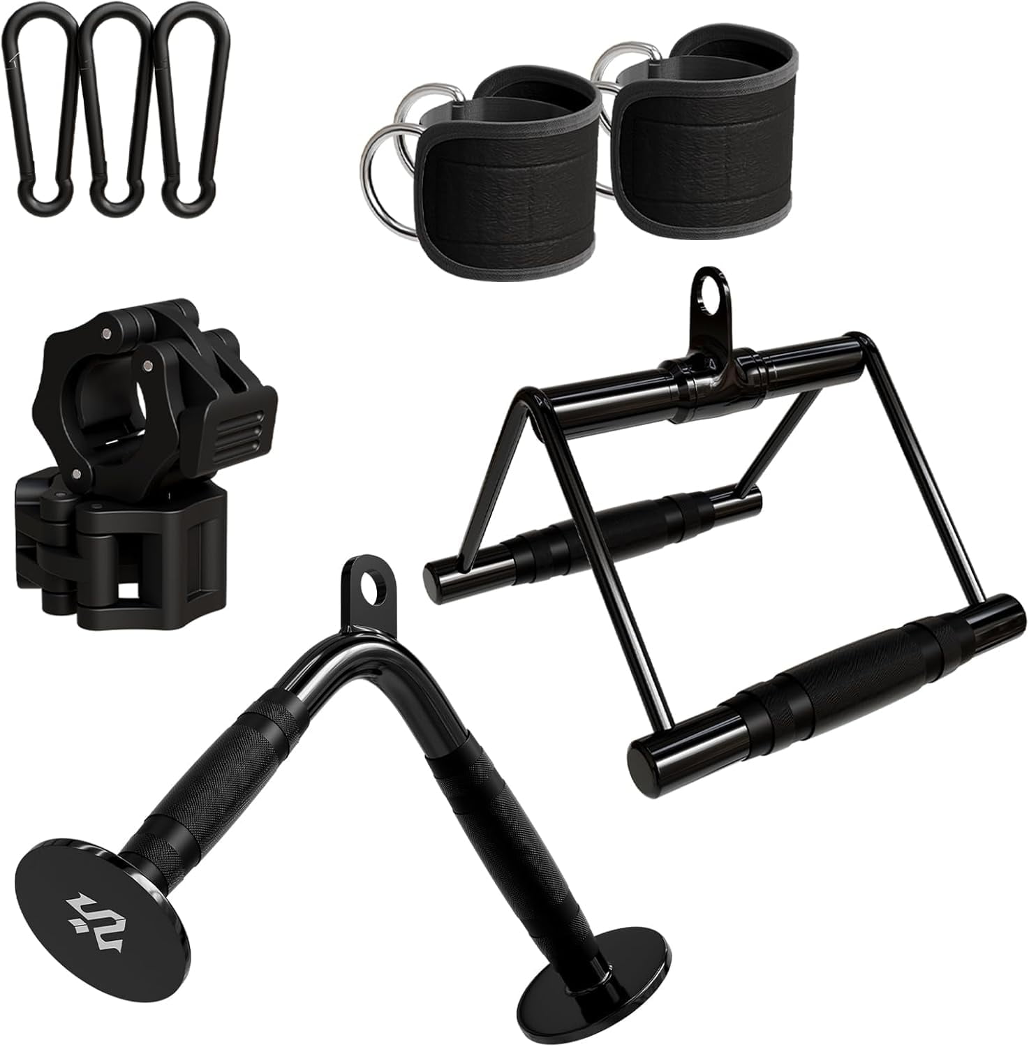 Cable Attachments for Gym, Heavy-Duty Cable Machine Attachment Set with ...