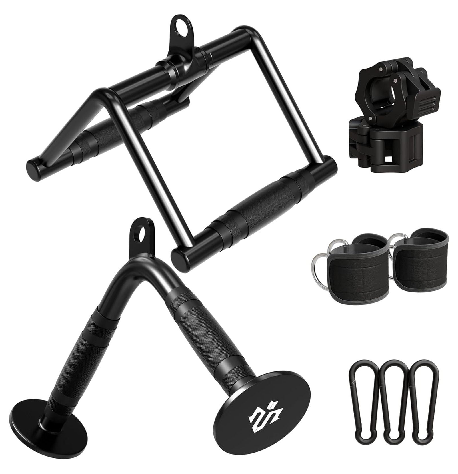 Cable Attachments for Gym, Heavy-Duty Cable Machine Attachment Set with ...