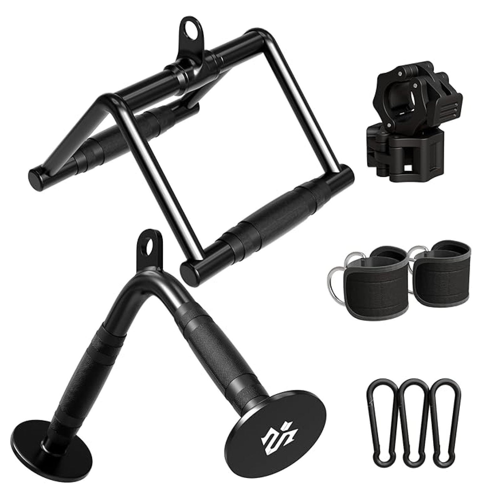 Cable Attachments for Gym, Heavy-Duty Cable Machine Attachment Set with ...