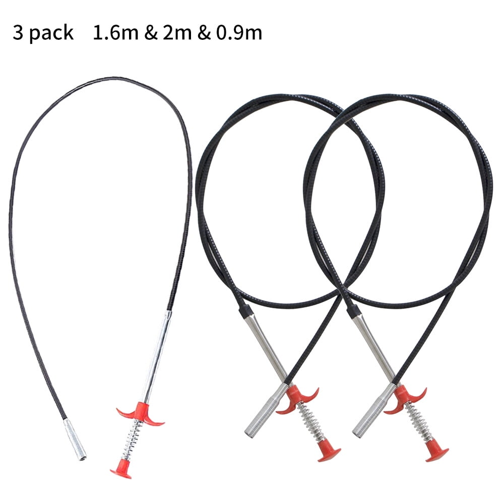 Cable Auger,Cleaner 3 Drain Snake Remover Toilet Sink Cable Drain Snake ...