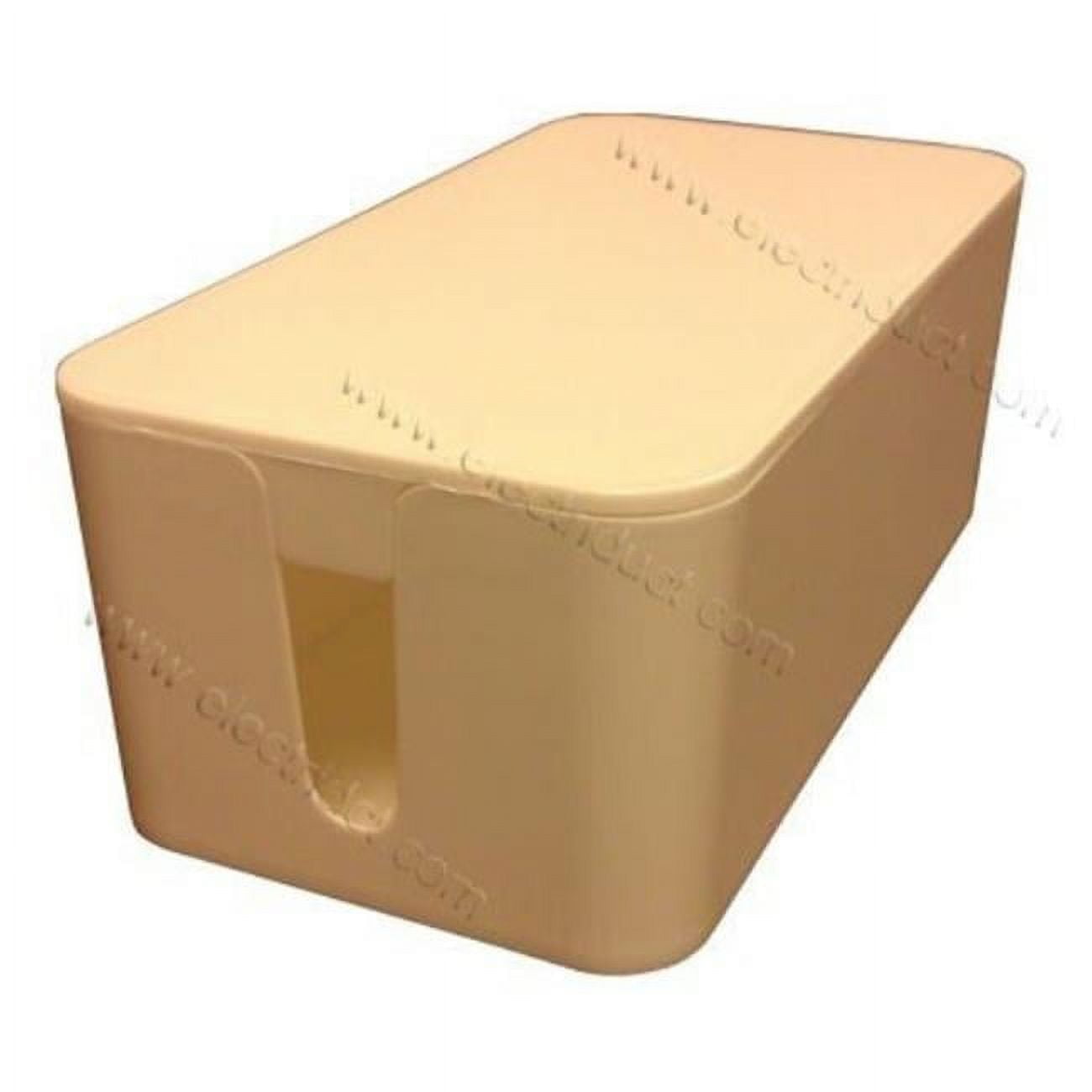 Cable Bin Mini with Surge Protector - White - Walmart.com