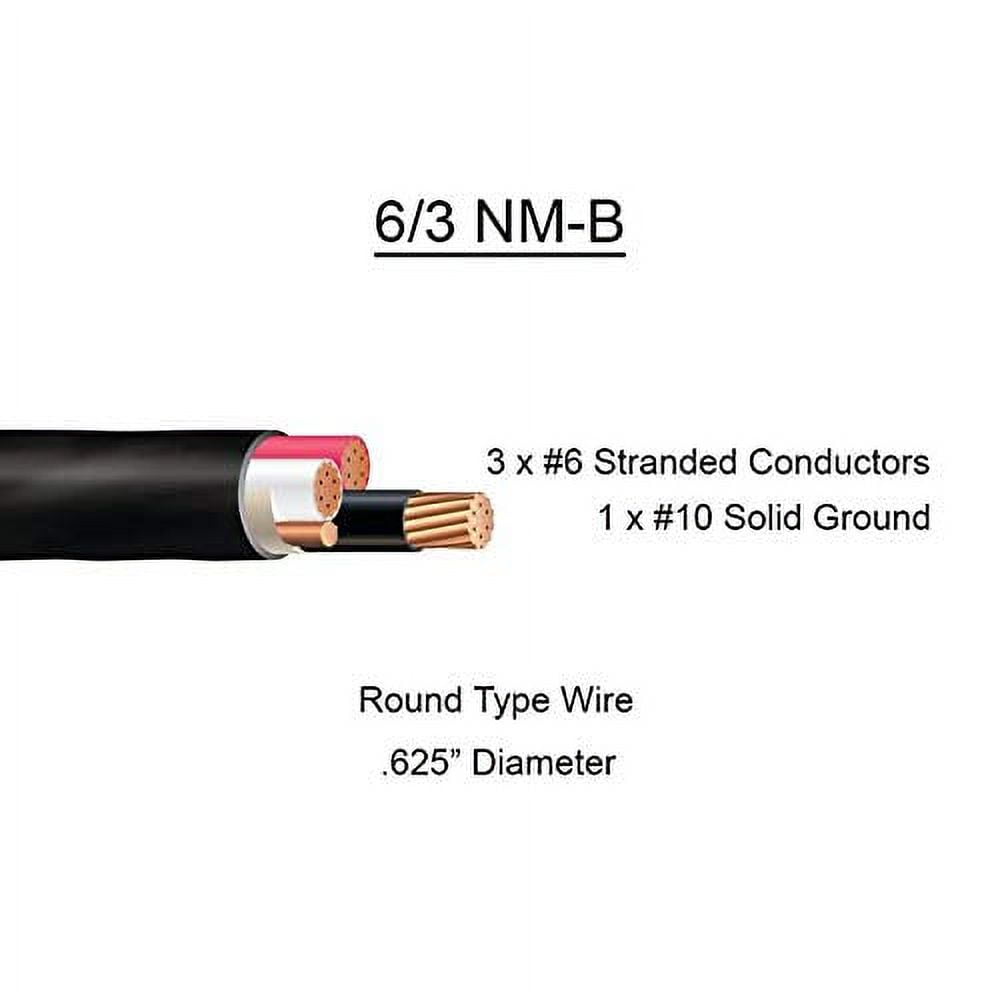 Cable Cabana 6/3 NM-B x 30' Non-Metallic Sheathed Electrical Cable ...