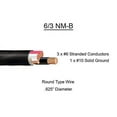 Cable Cabana 6/3 NM-B x 30' Non-Metallic Sheathed Electrical Cable ...