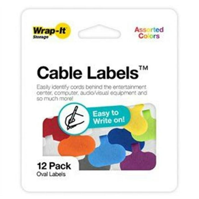 Cable Clam Label, Assorted - Pack of 10 - Walmart.com