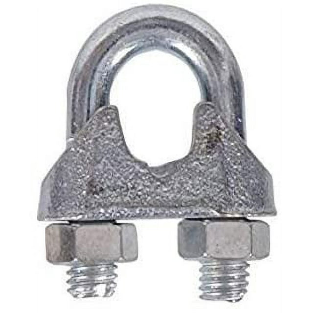 Cable Clamp 1/8" Galvanized Wire Rope Clamps 10 Pack - New - Walmart.com