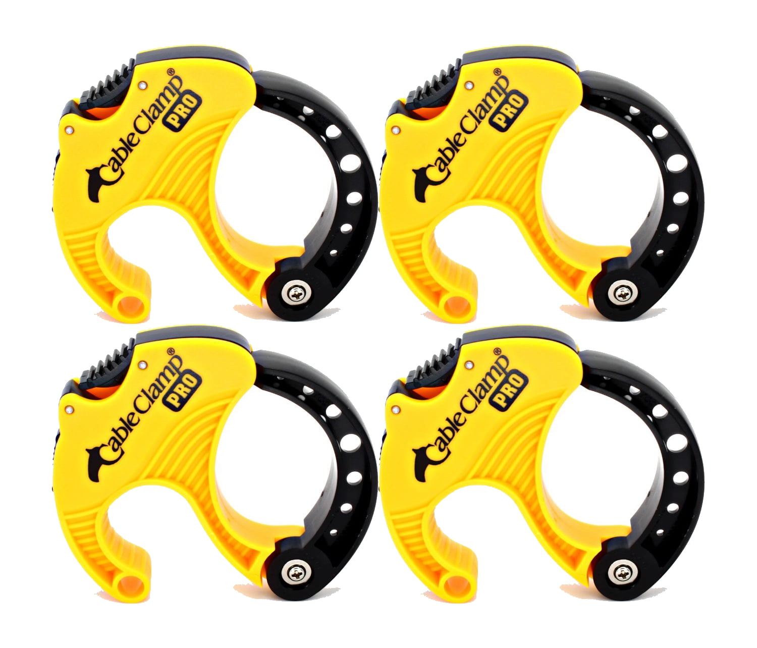 Cable Clamp Pro Medium (Yellow/Black) 4 Pack - Walmart.com