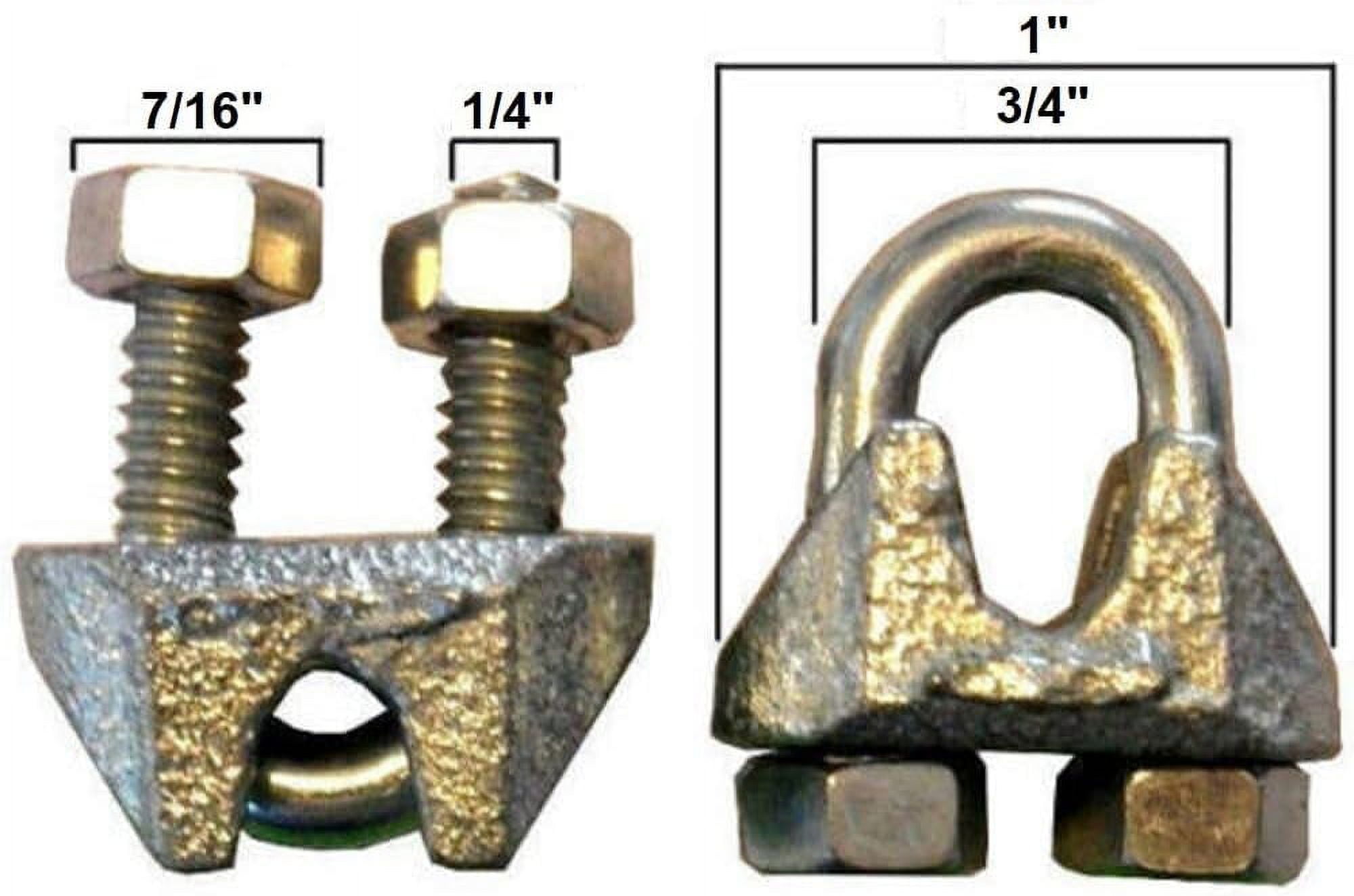 Cable Clamps U-Bolts Galvanized Clamps Steel Aircraft Cable Wire Clips ...