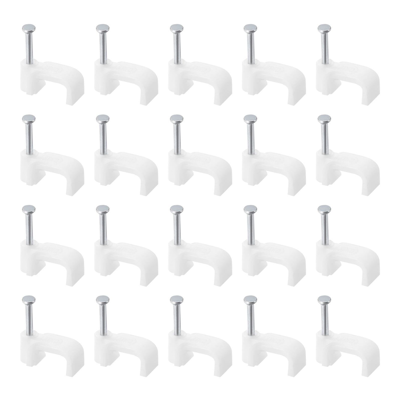 Cable Clips, 100 Pack 10mm Nail in Cable Clips Circle Cable Clamps ...
