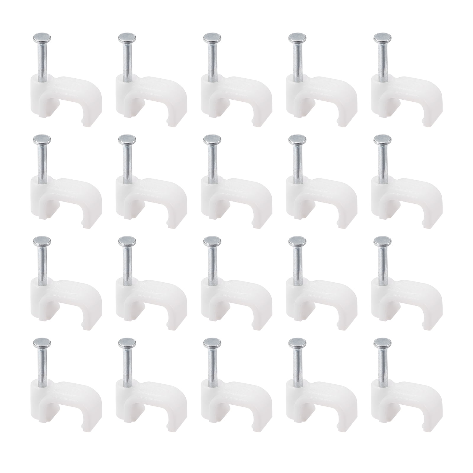 Cable Clips, 100 Pack 8mm Nail in Cable Clips Circle Cable Clamps Cable ...