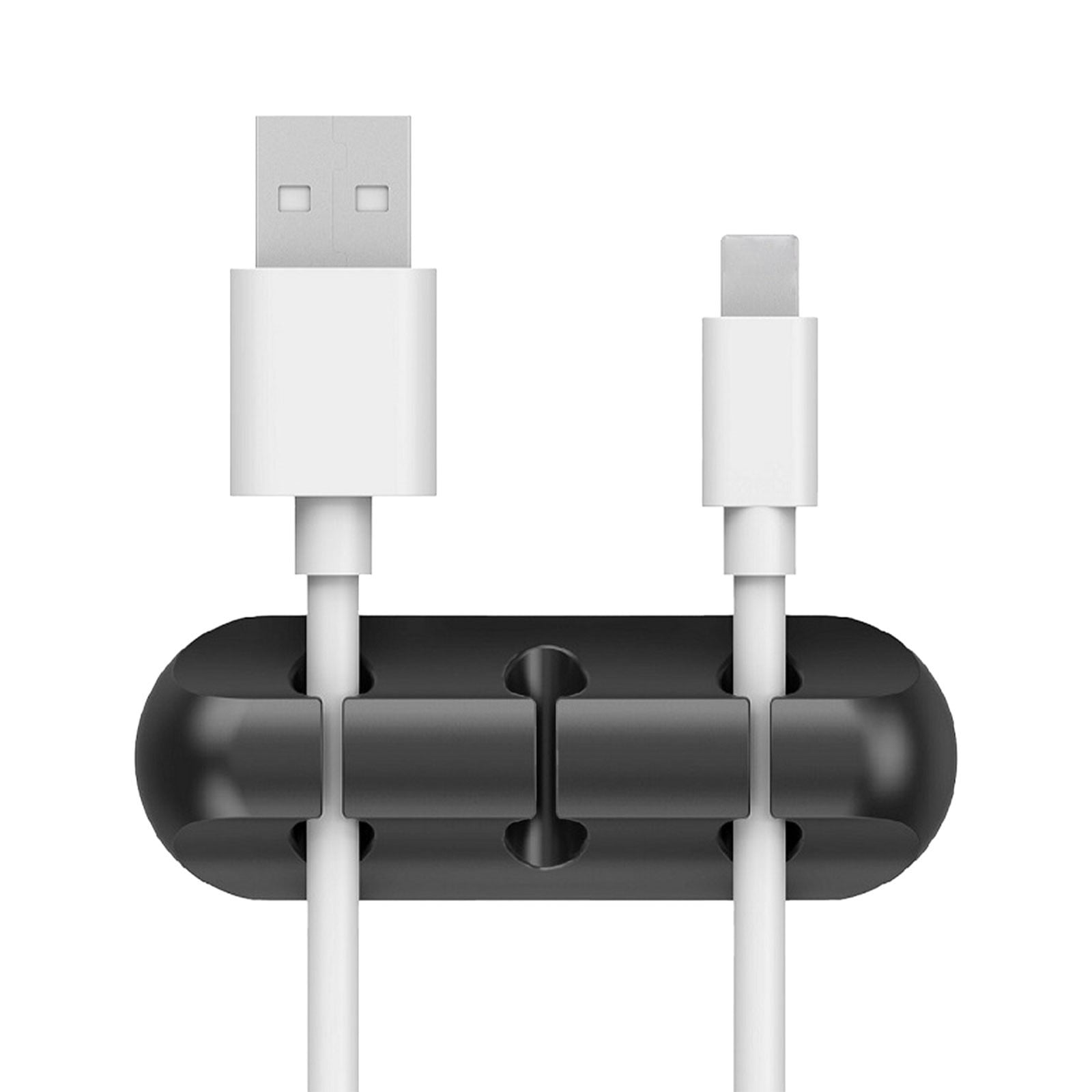 Cable Clips Black White GrayCord Organizer Adhesive Management Wire ...