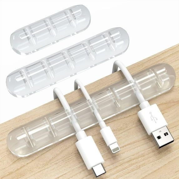 Cable Clips, SHBOTO Cable Organizer Cord Holder for Desk, Charging ...