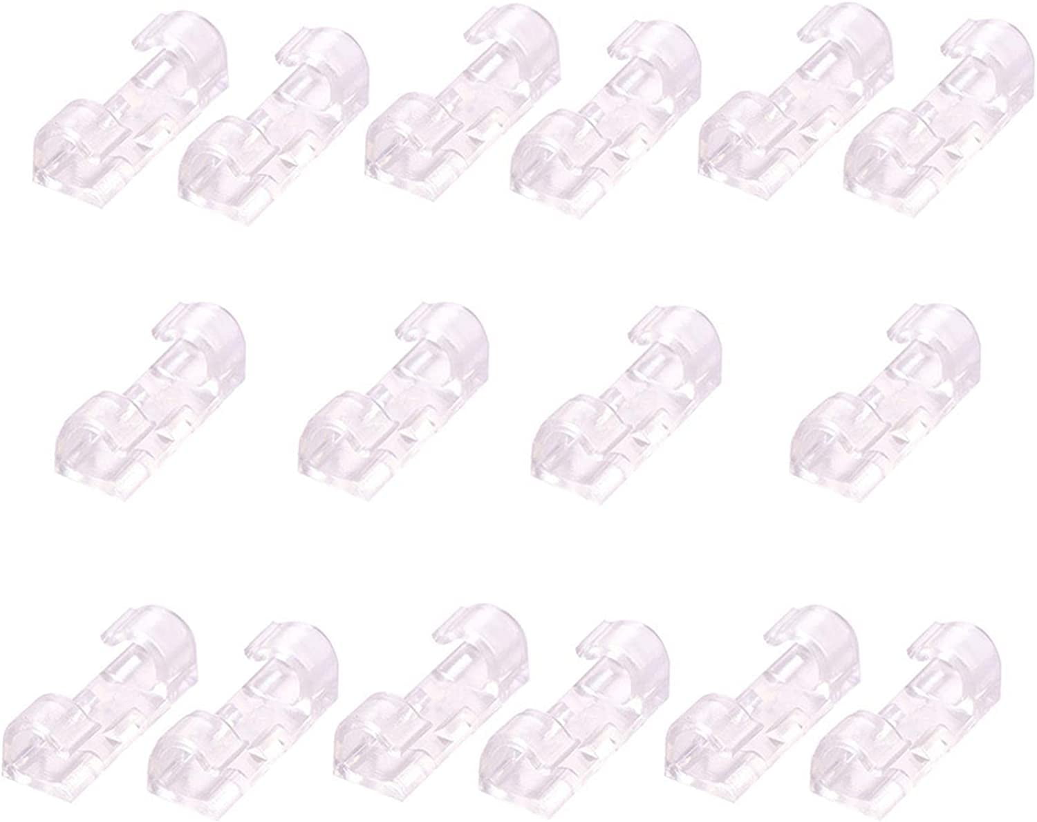 Cable Clips Self Adhesive, 16pcs Wire Clips, Cable Organisers Sticky ...