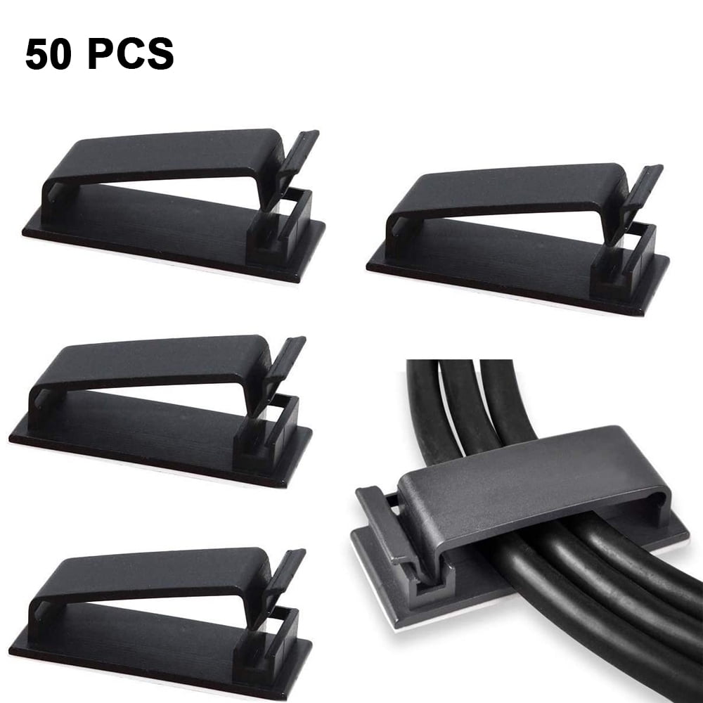 Cable Clips with Strong Self-Adhesive, Multipurpose Wire Clamps for ...
