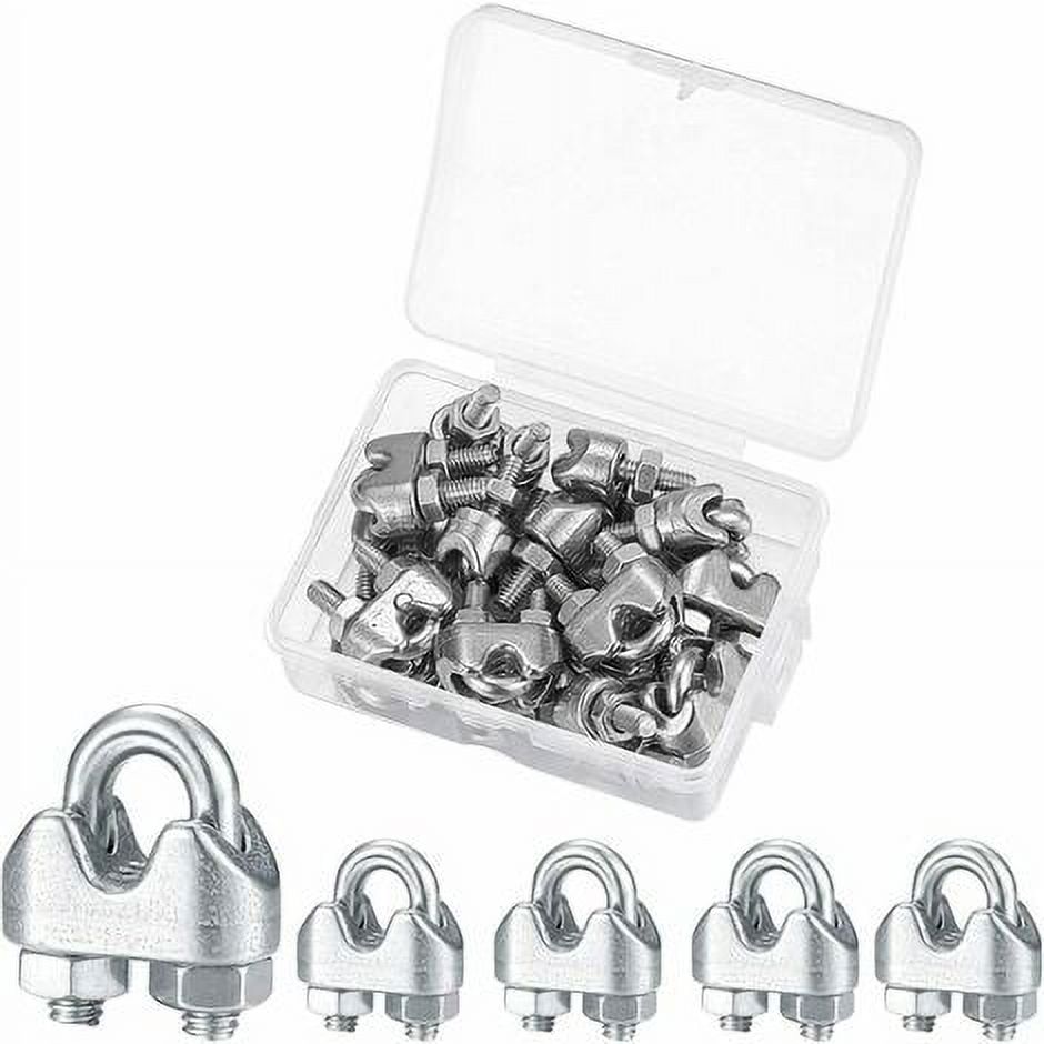 Cable ClipsM3 Wire Rope Clips, U Bolts Stainless Steel Cable Clip, for ...