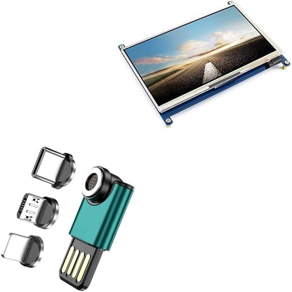 Cable Compatible with LCD Monitor (7 in) - MagnetoSync mini Adapter ...