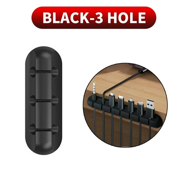 Cable Cord Wire Organizer Silicone USB Cable Winder Management Clips ...